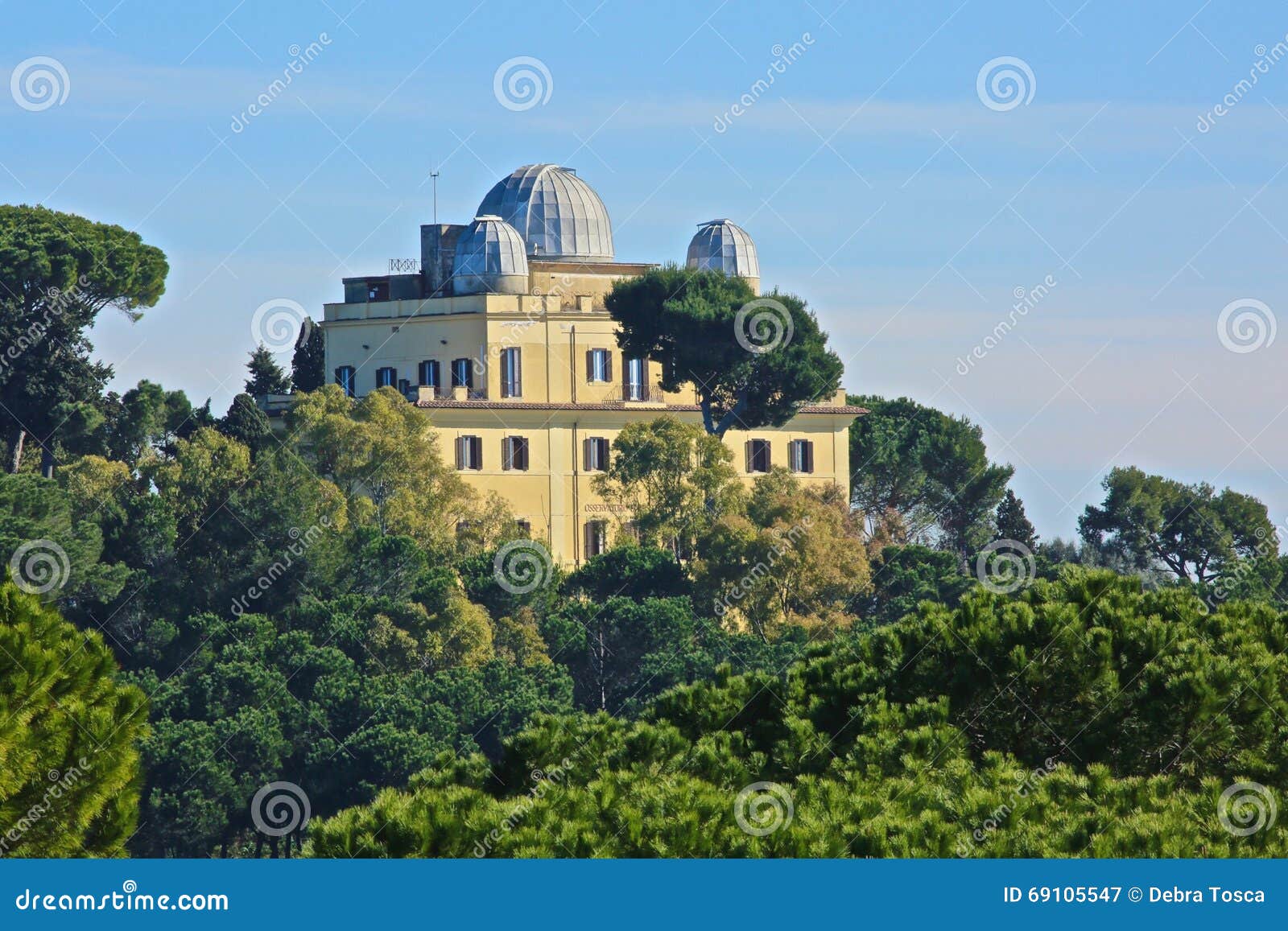 Astronomical Observatory of Rome Stock Image - Image of rome, trees ...