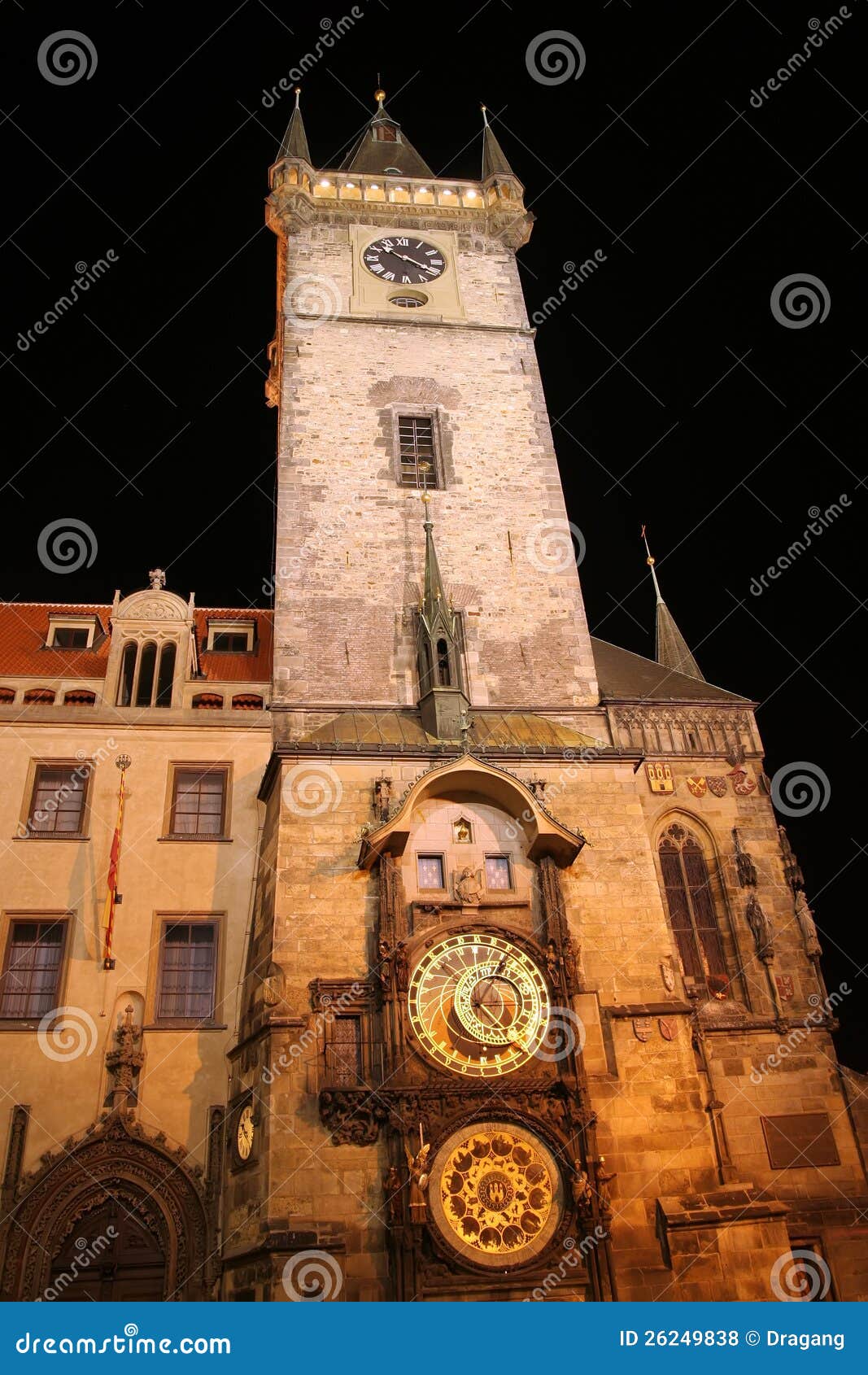 Astronomy Clock stock photo. Image of facade, castle - 26249838