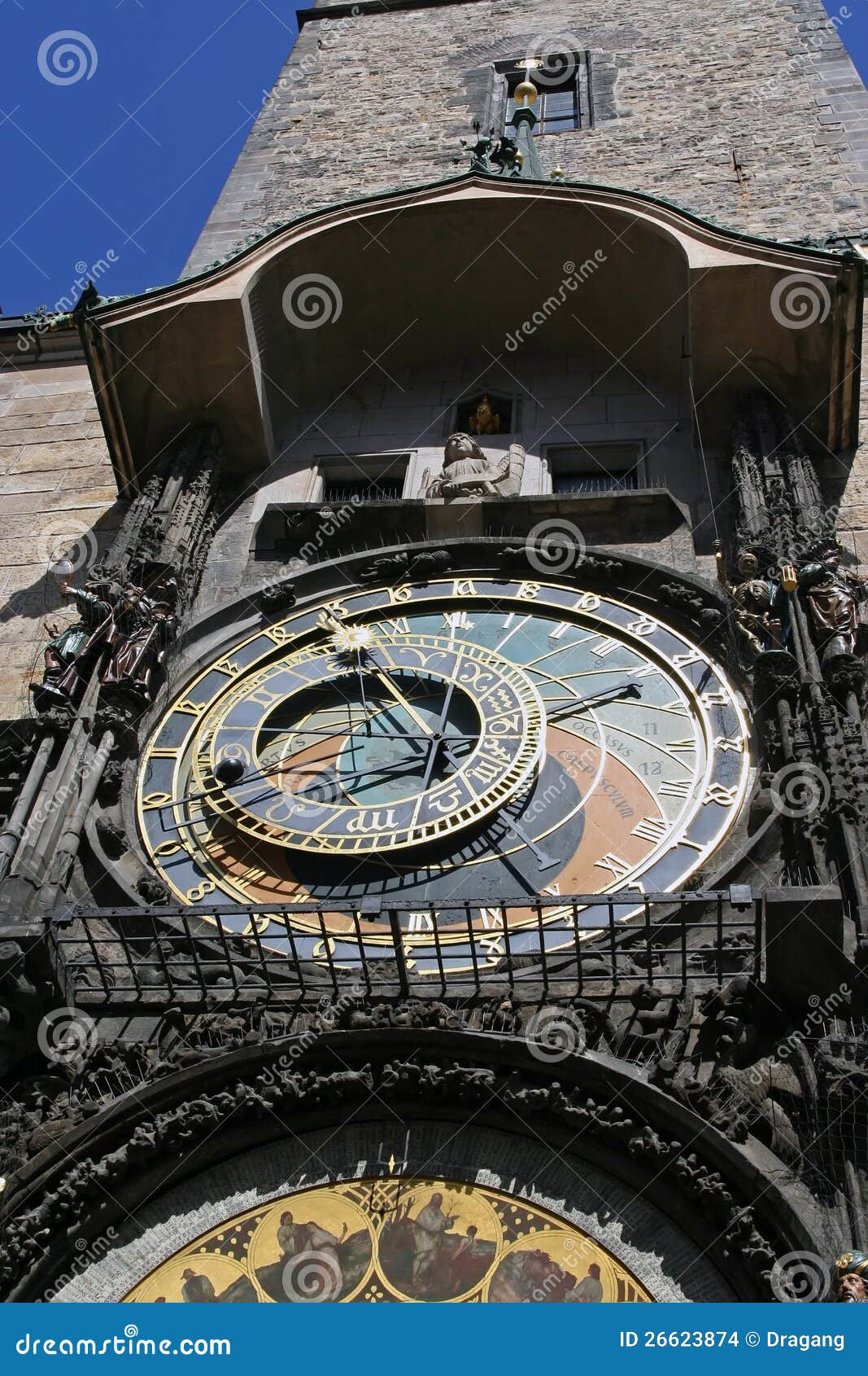 Astronomy clock stock photo. Image of landmark, face - 26623874