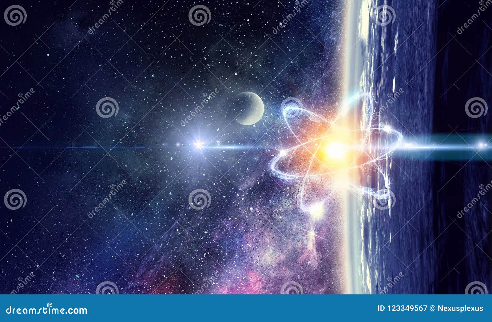 Astronomy concept backdrop stock illustration. Illustration of design ...