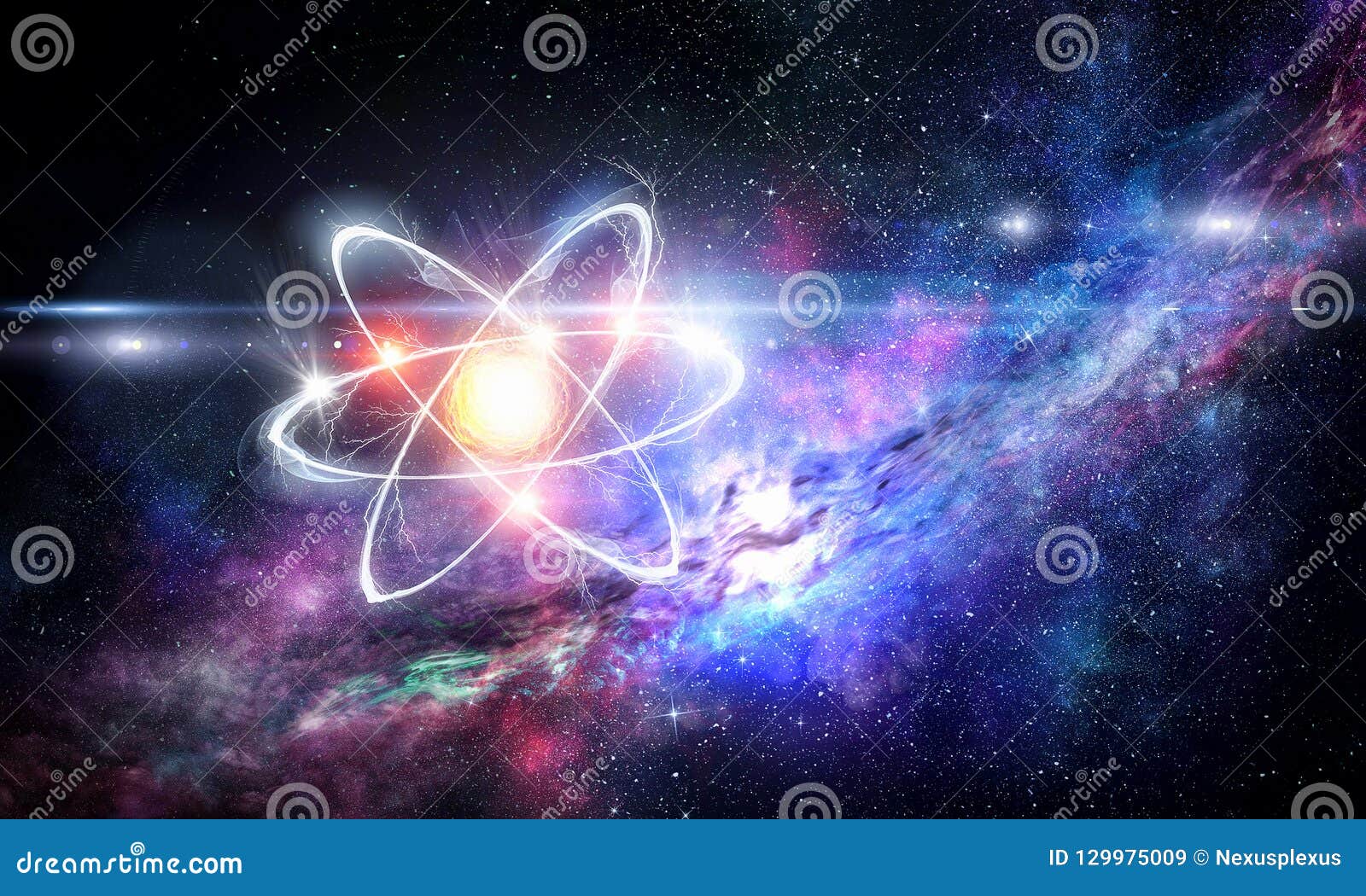 Astronomy concept backdrop stock illustration. Illustration of molecule ...