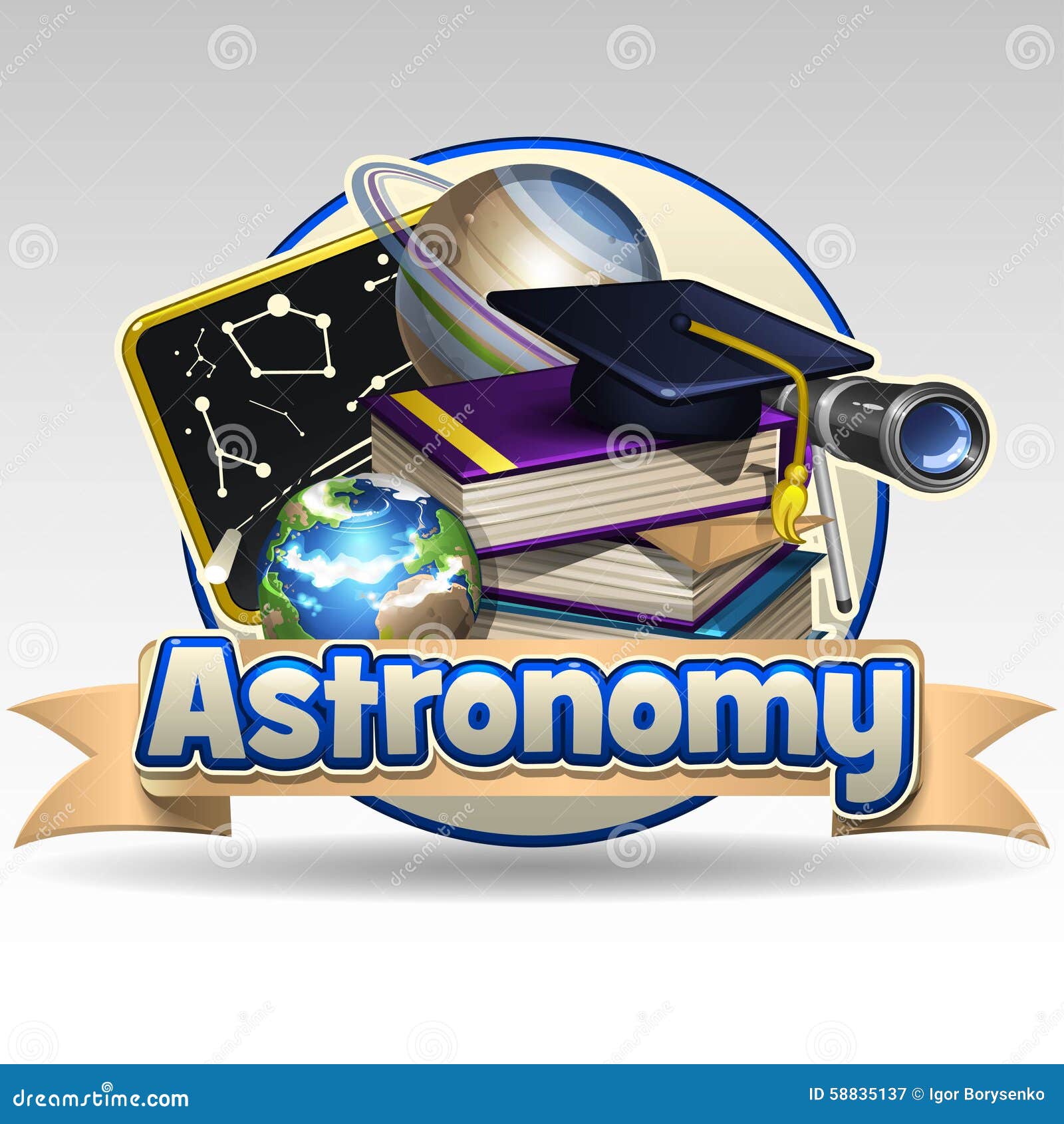 Astronomy icon stock vector. Illustration of icon, astronomy - 58835137