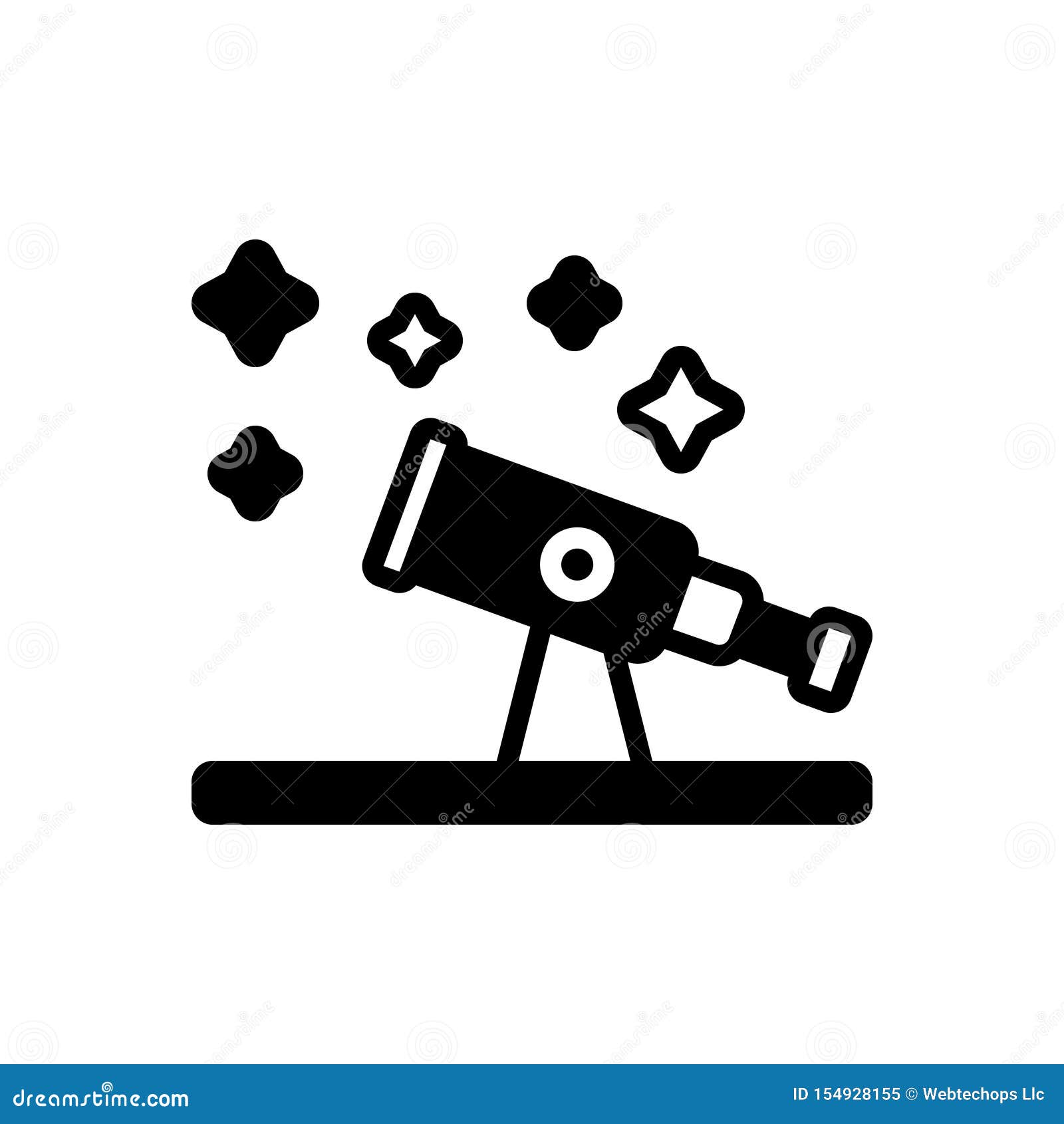 Black Solid Icon for Astronomy, Telescope and Discover Stock Vector ... Black Solid Icon for Astronomy, Telescope and Discover Stock Vector ...