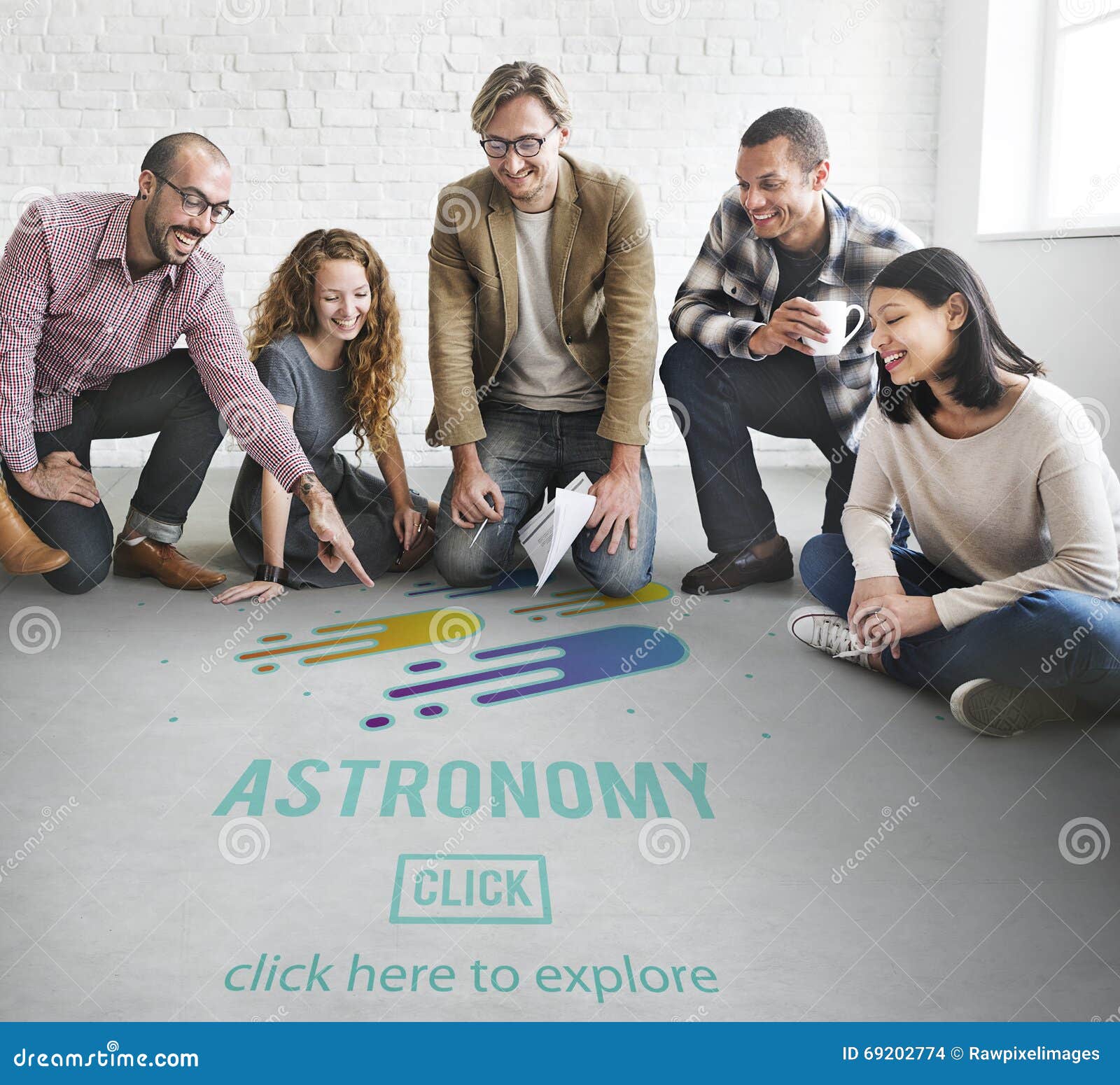 Astronomy Science Solar System Astrology Shooting Star Concept Stock ...