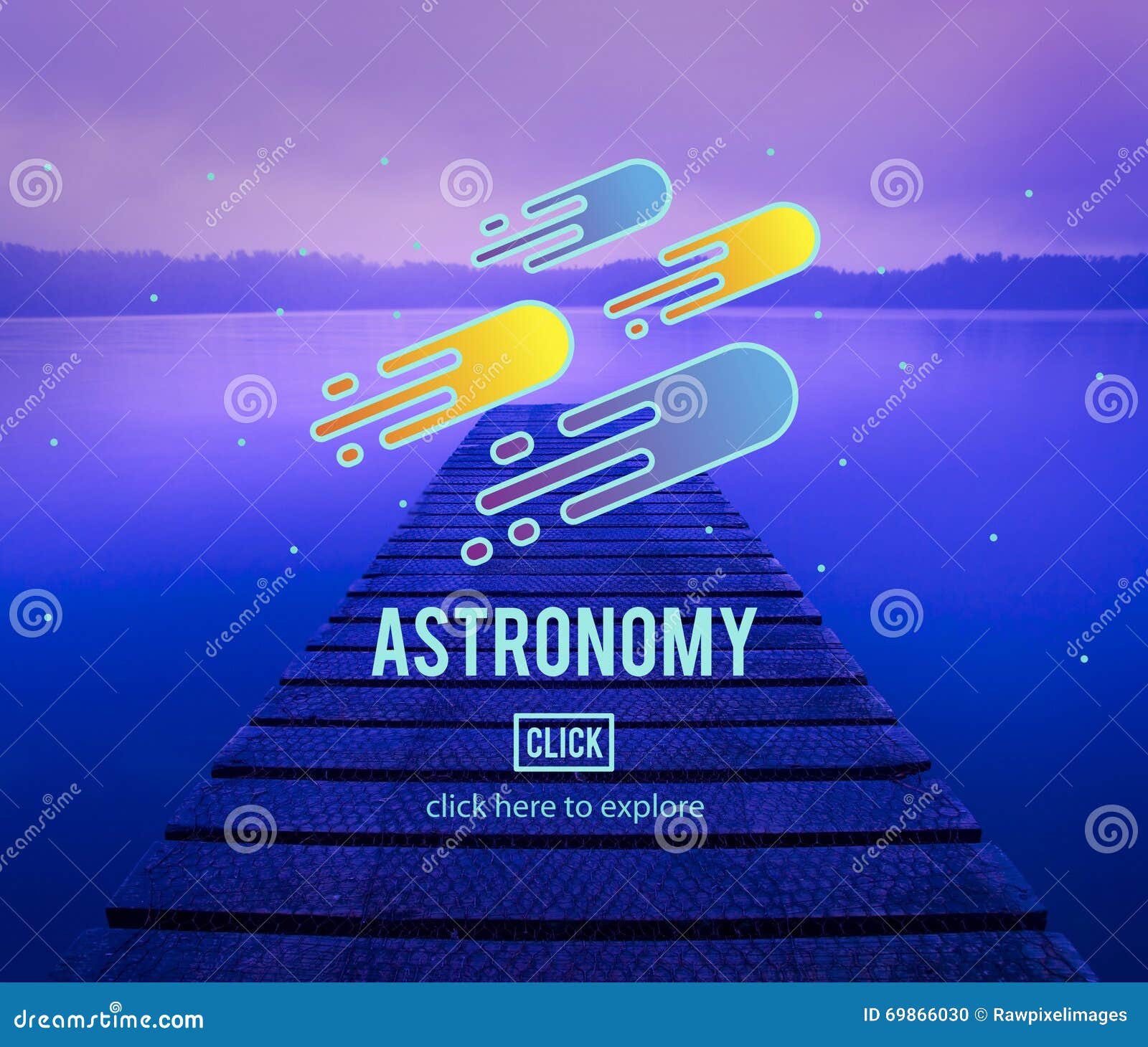 Astronomy Science Solar System Astrology Shooting Star Concept Stock ...