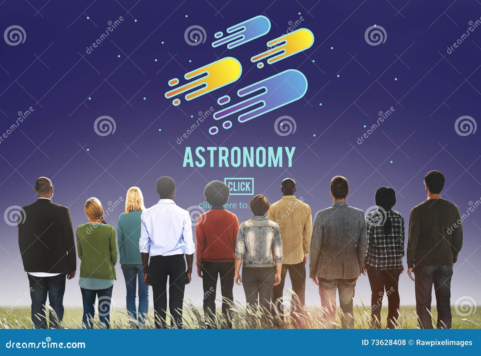 Astronomy Science Solar System Astrology Shooting Star Concept Stock ...
