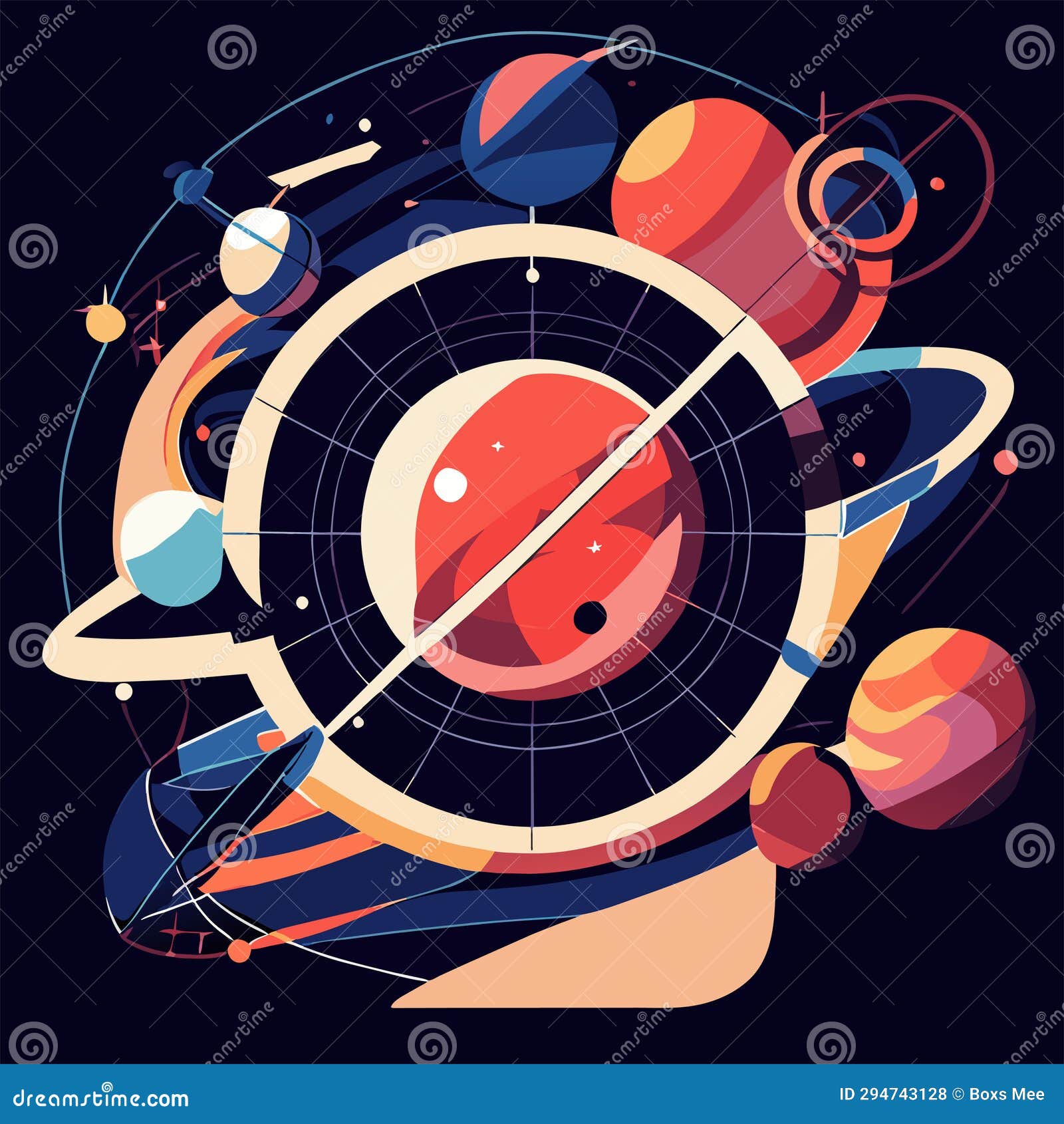 Astronomy and Space Exploration. Astronomy and Science Concept Stock ...