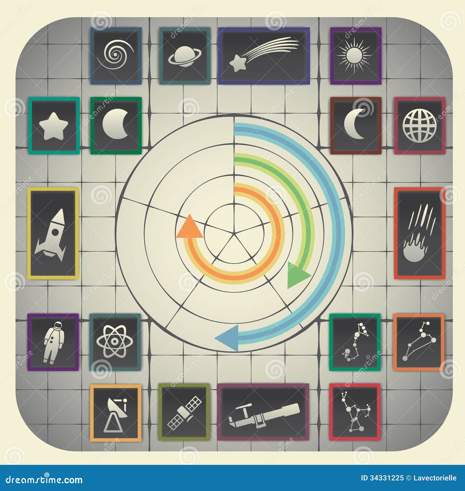 Astronomy symbols stock vector. Illustration of outter - 34331225