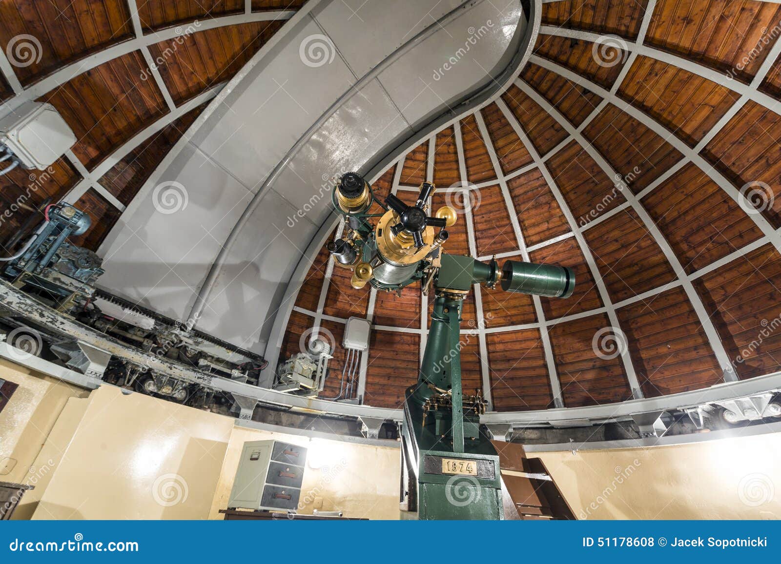 Astronomy Telescope in an Astronomical Observatory Stock Photo - Image ...