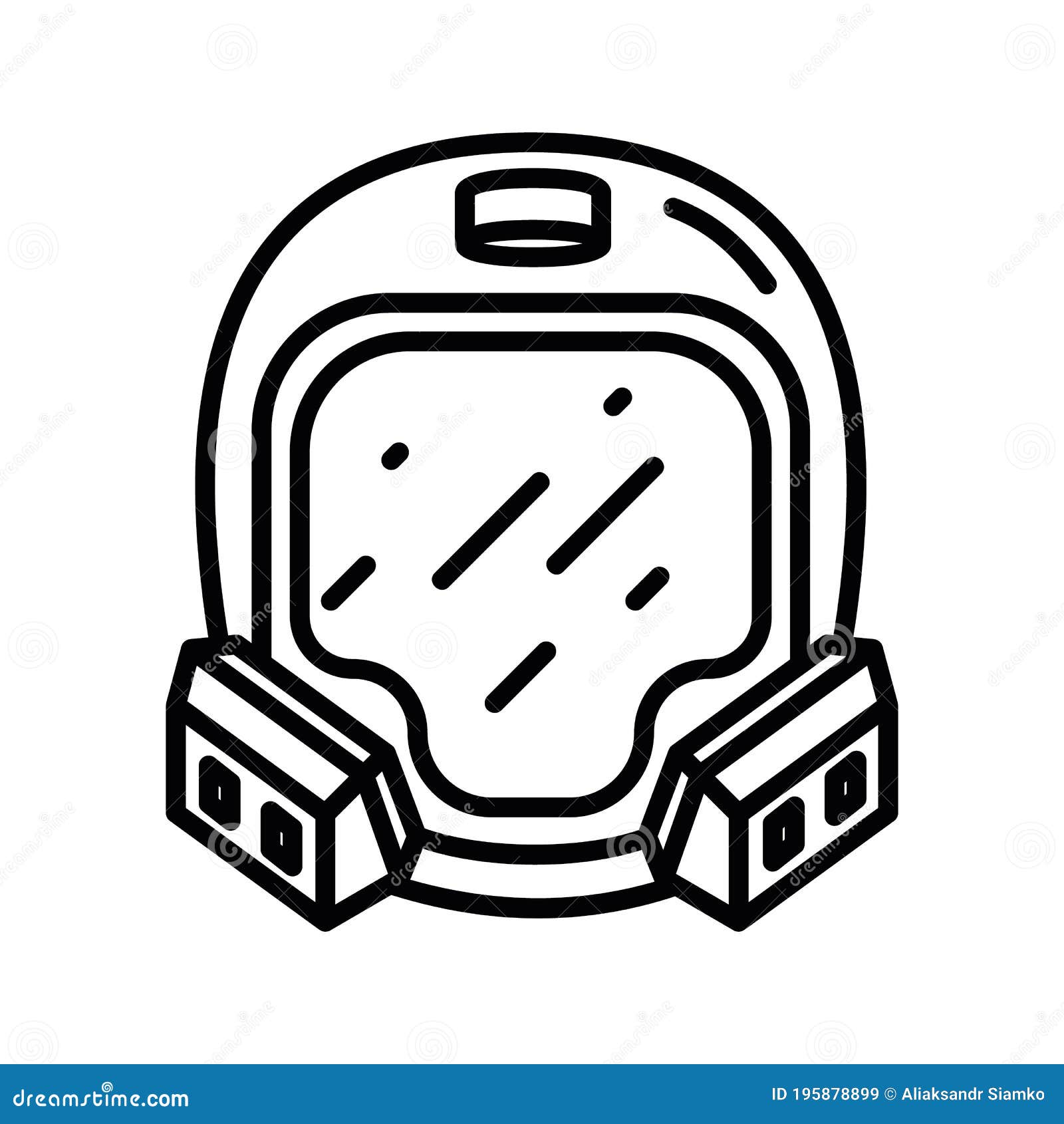 Astronout Head Logo Icon Vector Design Template Stock Vector ...