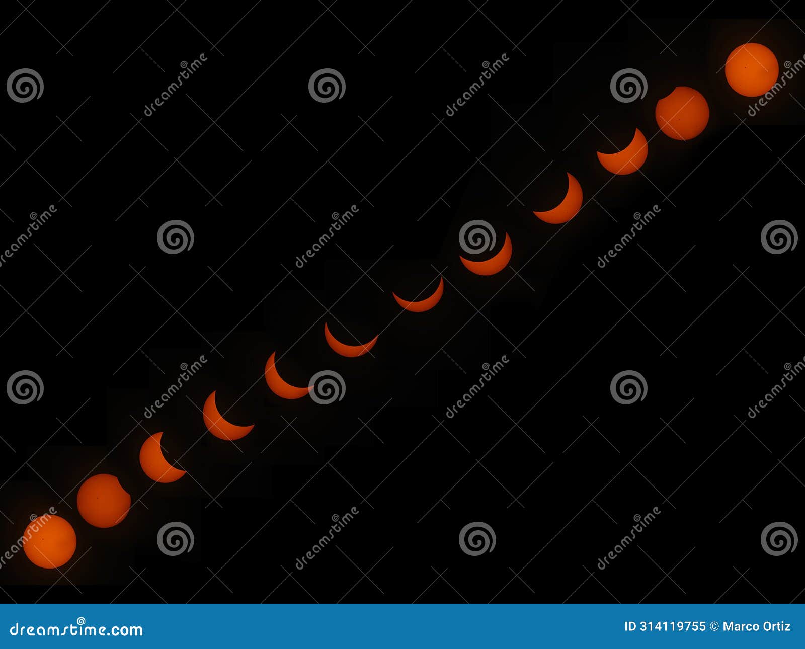 Astrophotography Of The Stages Of The 2024 Annular Solar Eclipse Seen ...