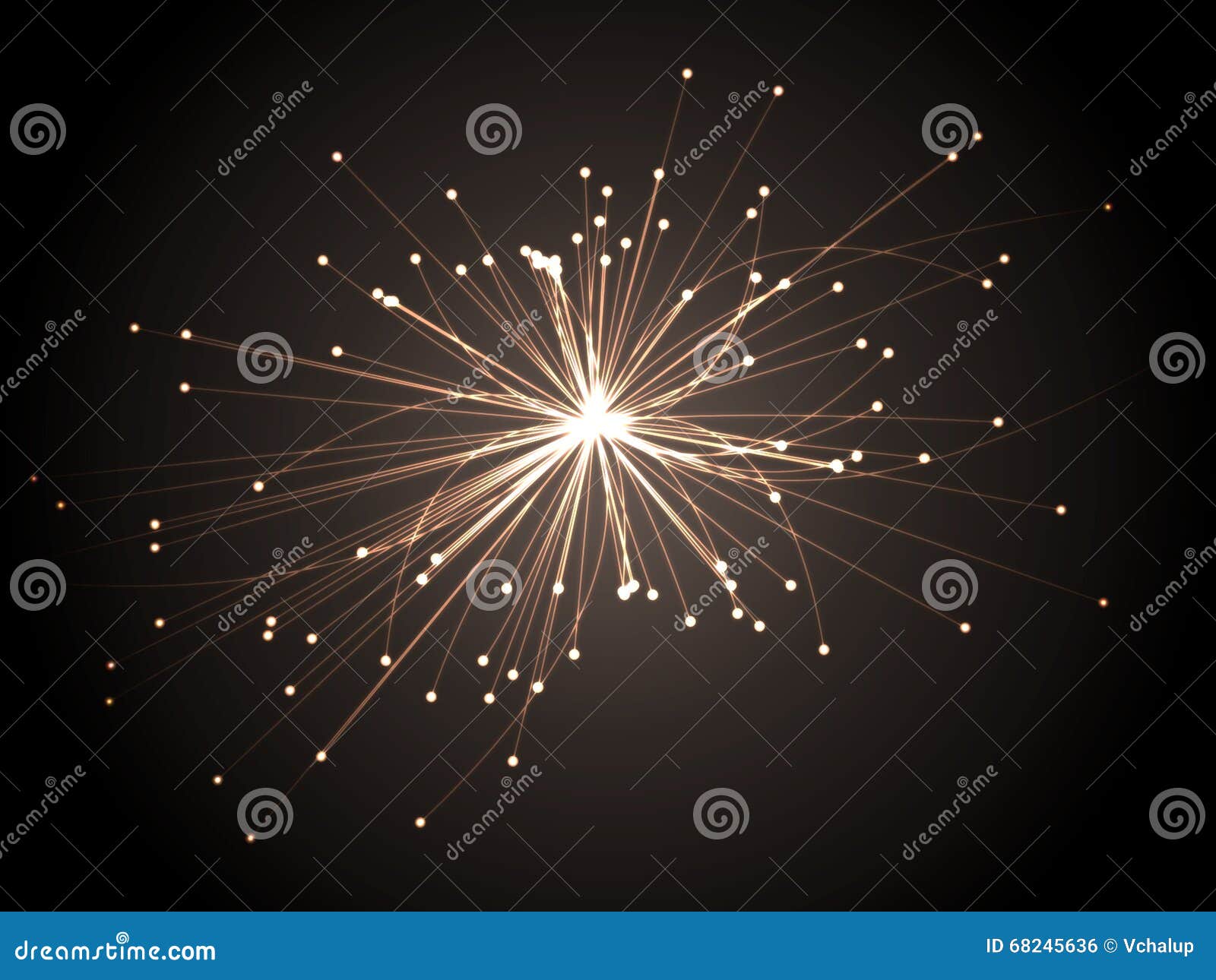 Astrophysics Concept. Scientific Research. Particles Collision In ...