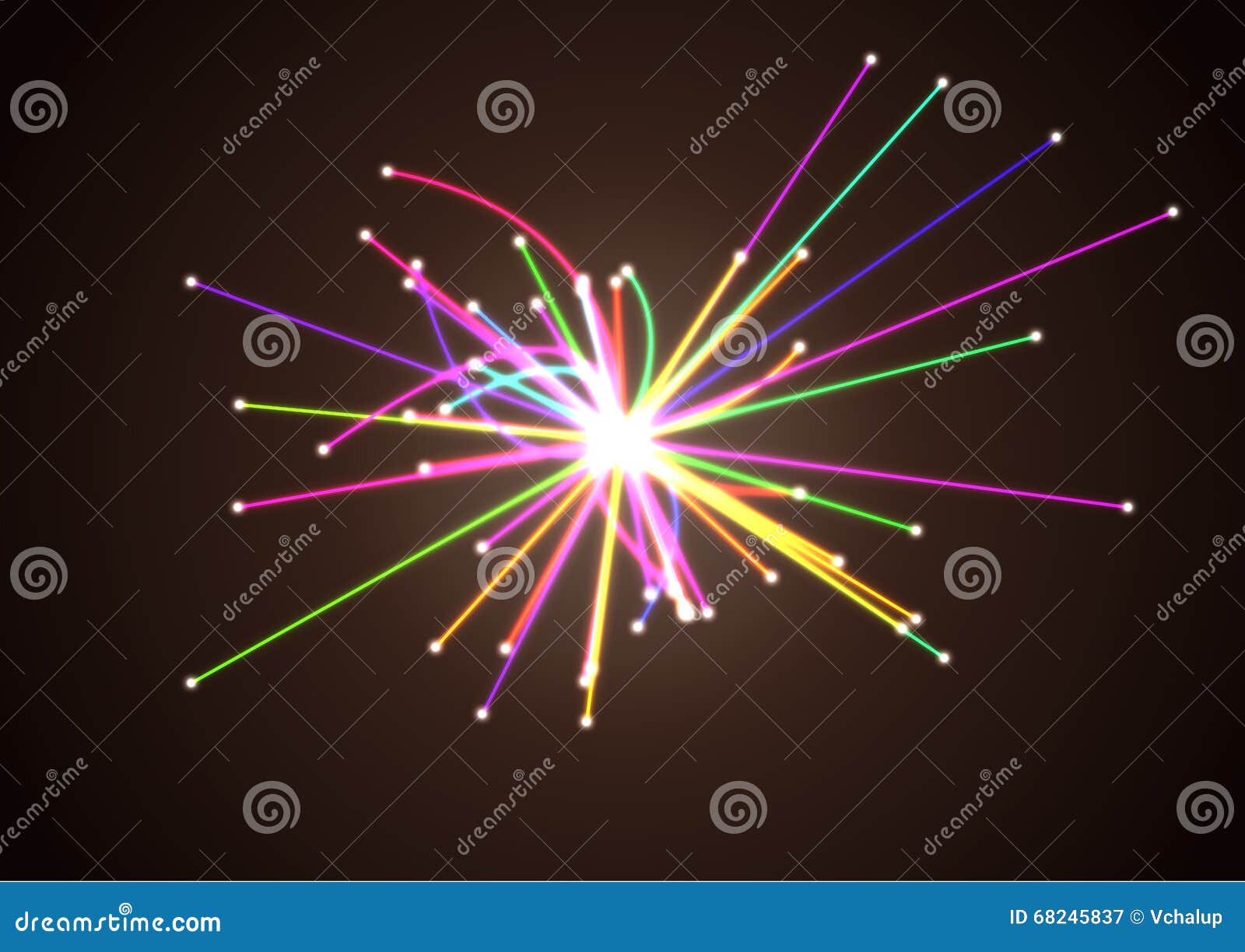 Astrophysics Concept. Scientific Research. Particles Collision in ...
