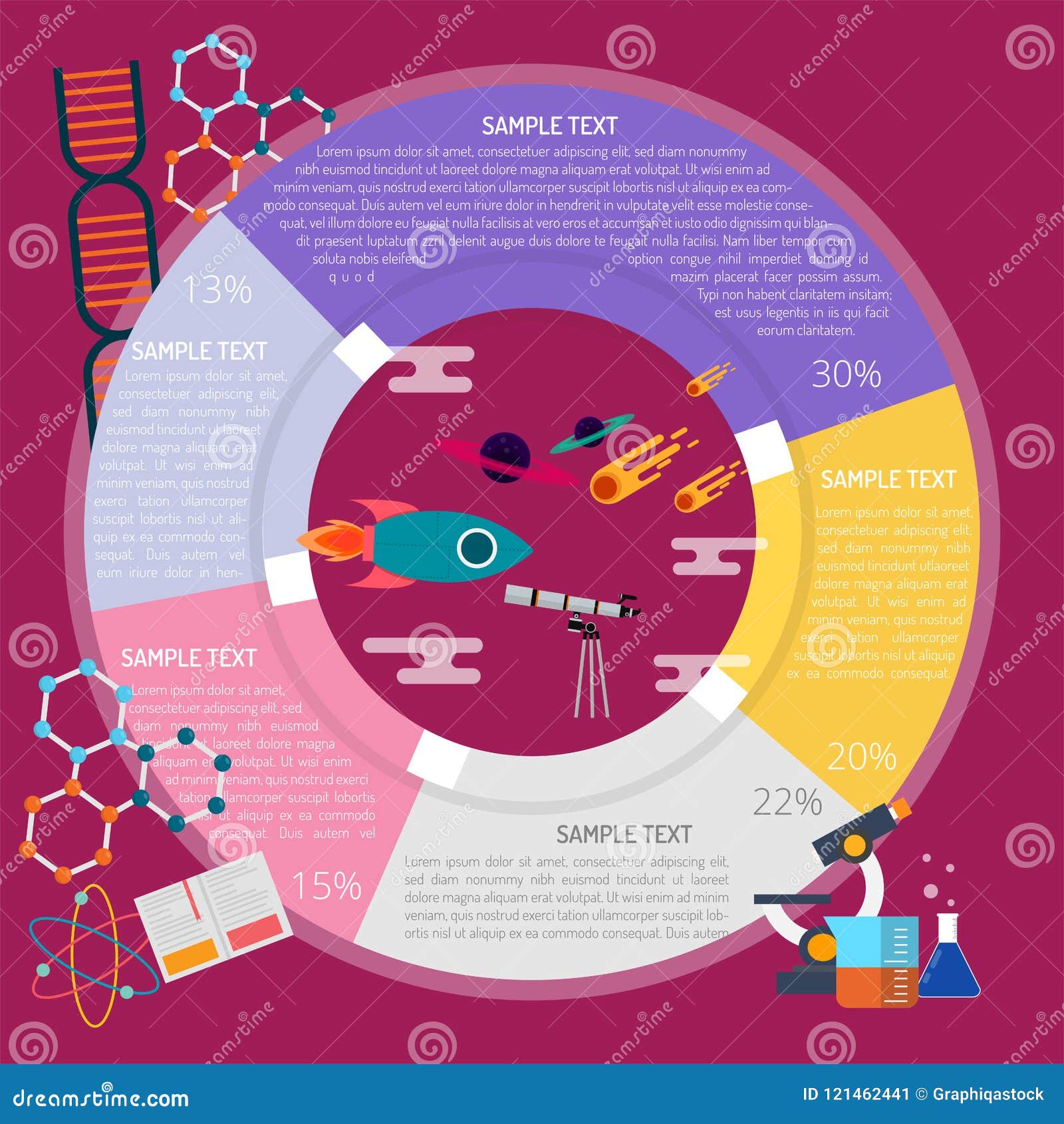 Astrophysics Infographic stock vector. Illustration of scientific ...
