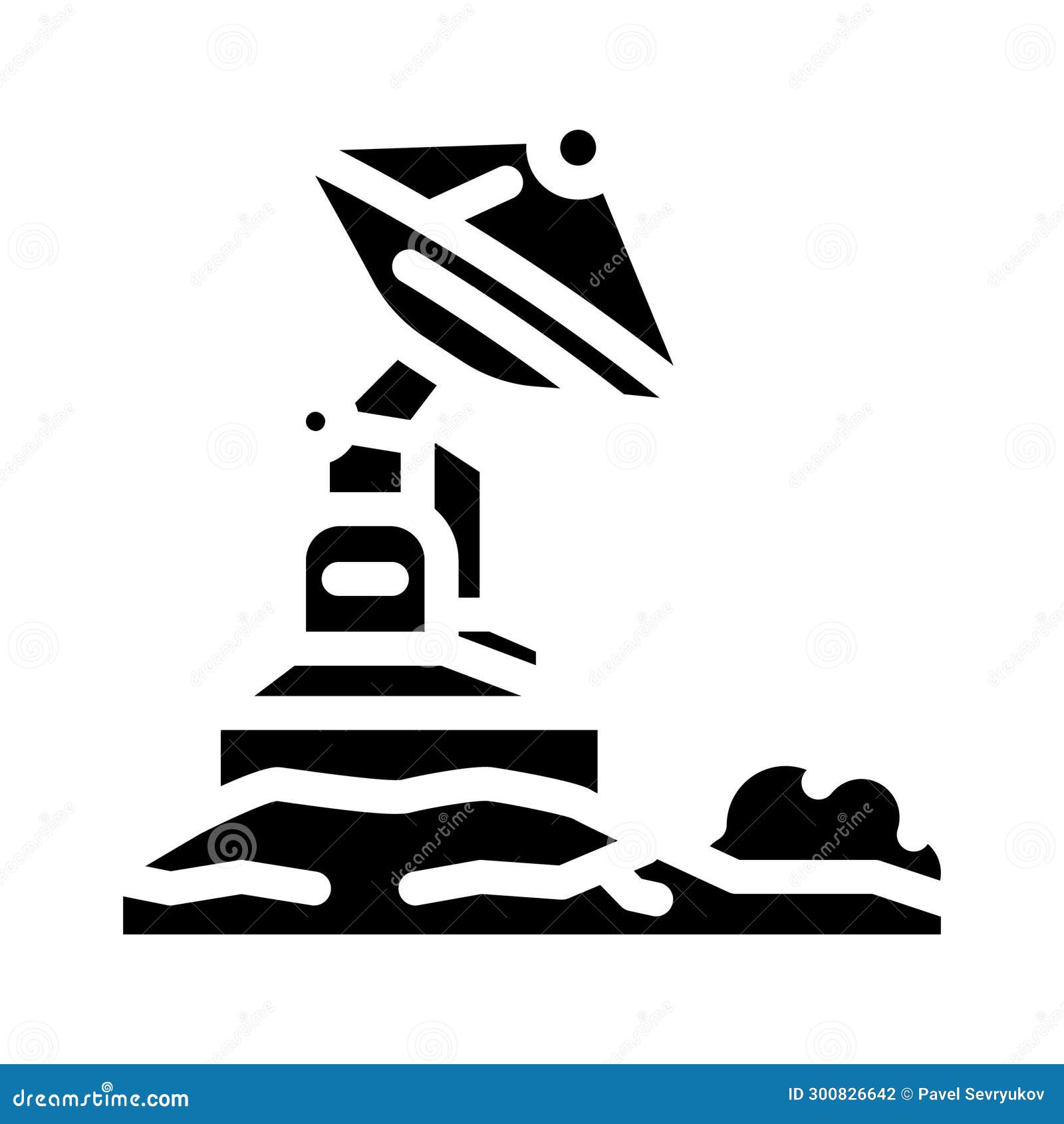 Astrophysics Space Exploration Glyph Icon Vector Illustration Stock ...