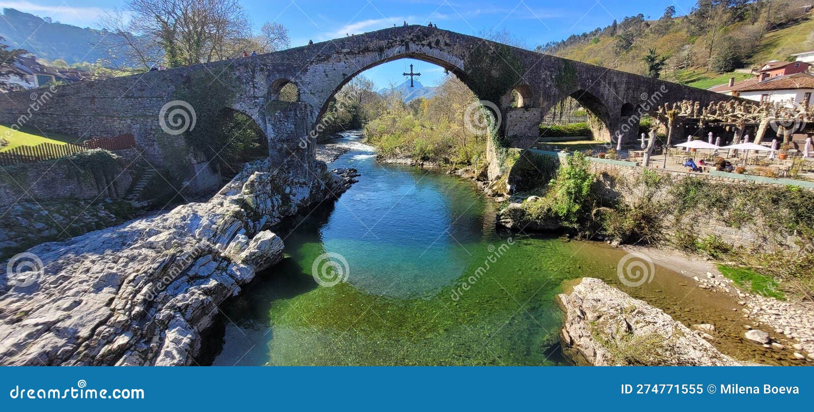 Asturia Roman Bridge in Sunny Day Stock Image - Image of sunny, asturia: 274771555