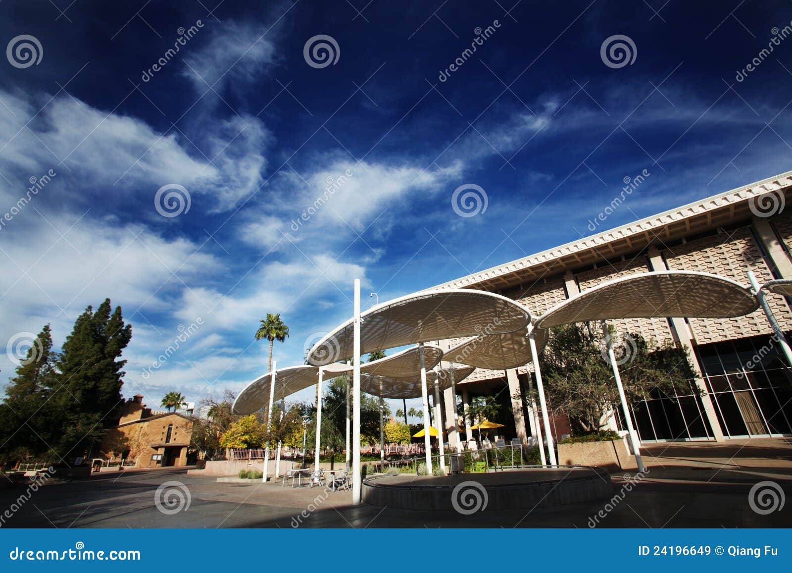 ASU campus stock image. Image of university, library - 24196649