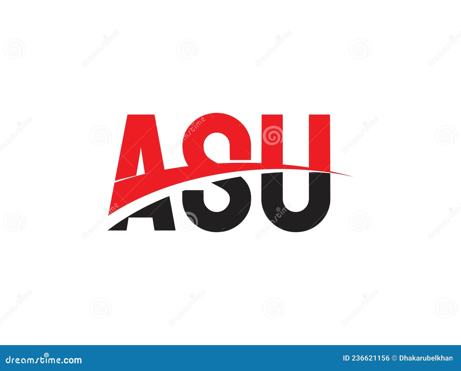 ASU Letter Initial Logo Design Vector Illustration Stock Vector ...