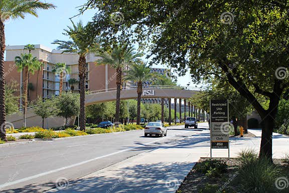 ASU Tempe campus editorial photo. Image of tree, lane - 267673356