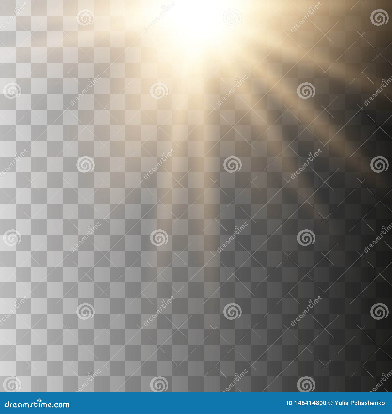 Light Decoration Effect Ray. Stock Vector - Illustration of glare ...