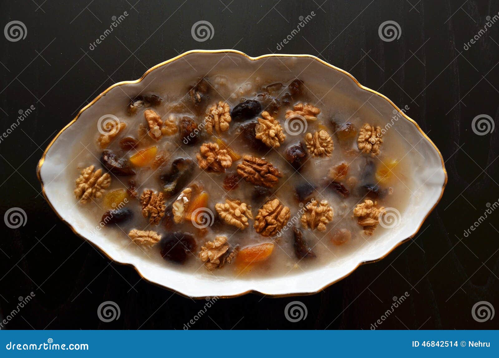 Asure, Ashure stockfoto. Bild von braun, bohne, haufen - 46842514