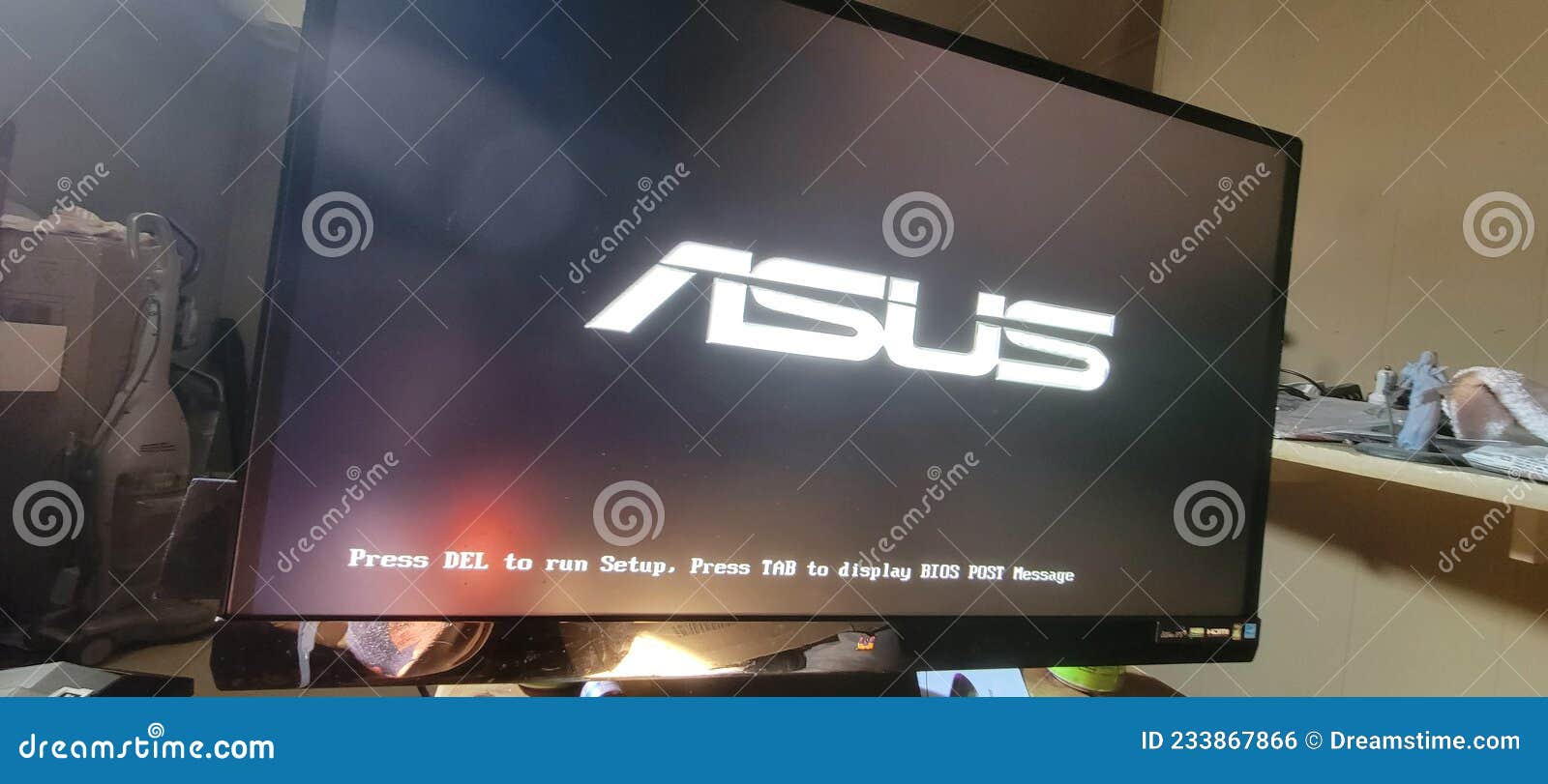 Asus brand monitor editorial photo. Image of brand, advertising - 233867866