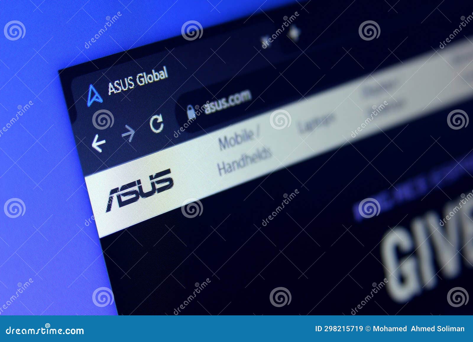 Asus company logo editorial stock image. Image of internet - 298215719