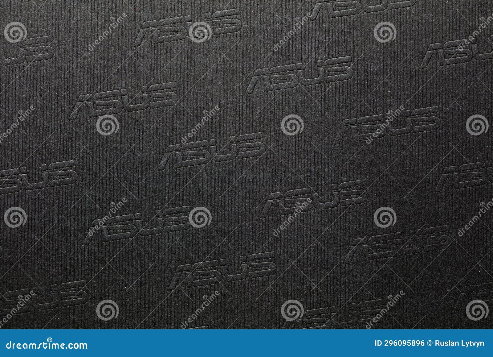 ASUS Logo Embossed Pattern Black Paper Editorial Photo - Image of ...