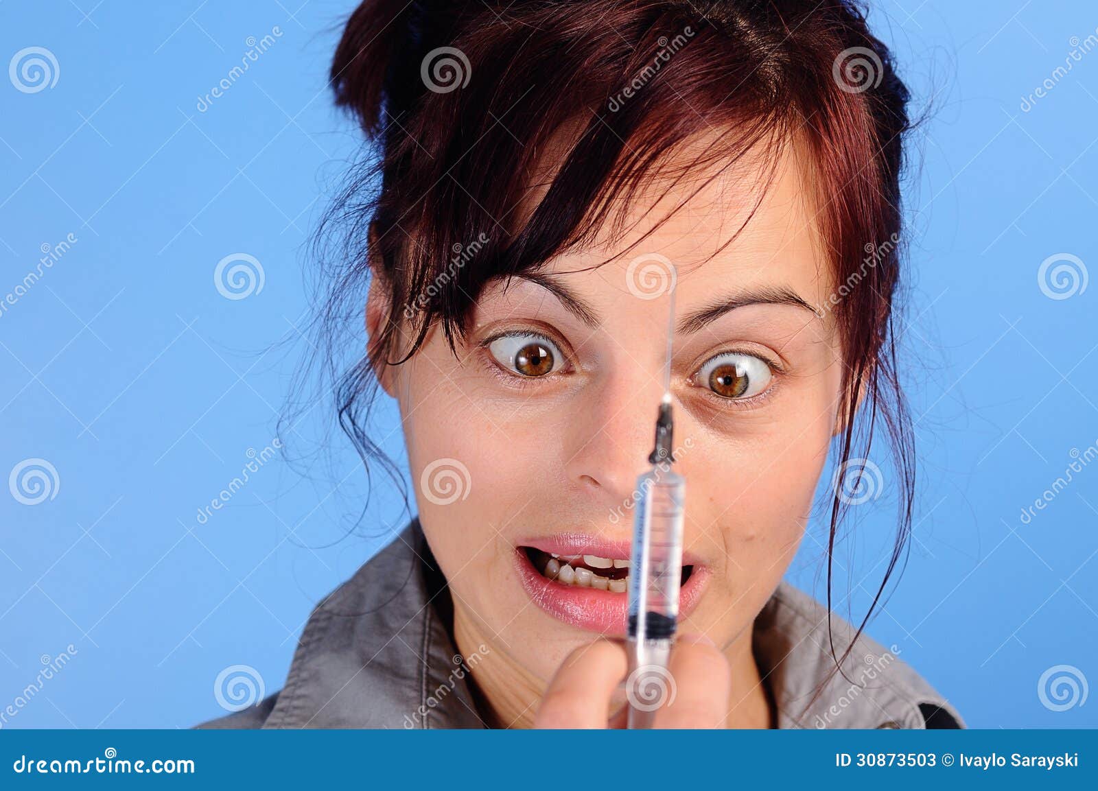 Asustado imagen de archivo. Imagen de mujer, salud, medicina - 30873503