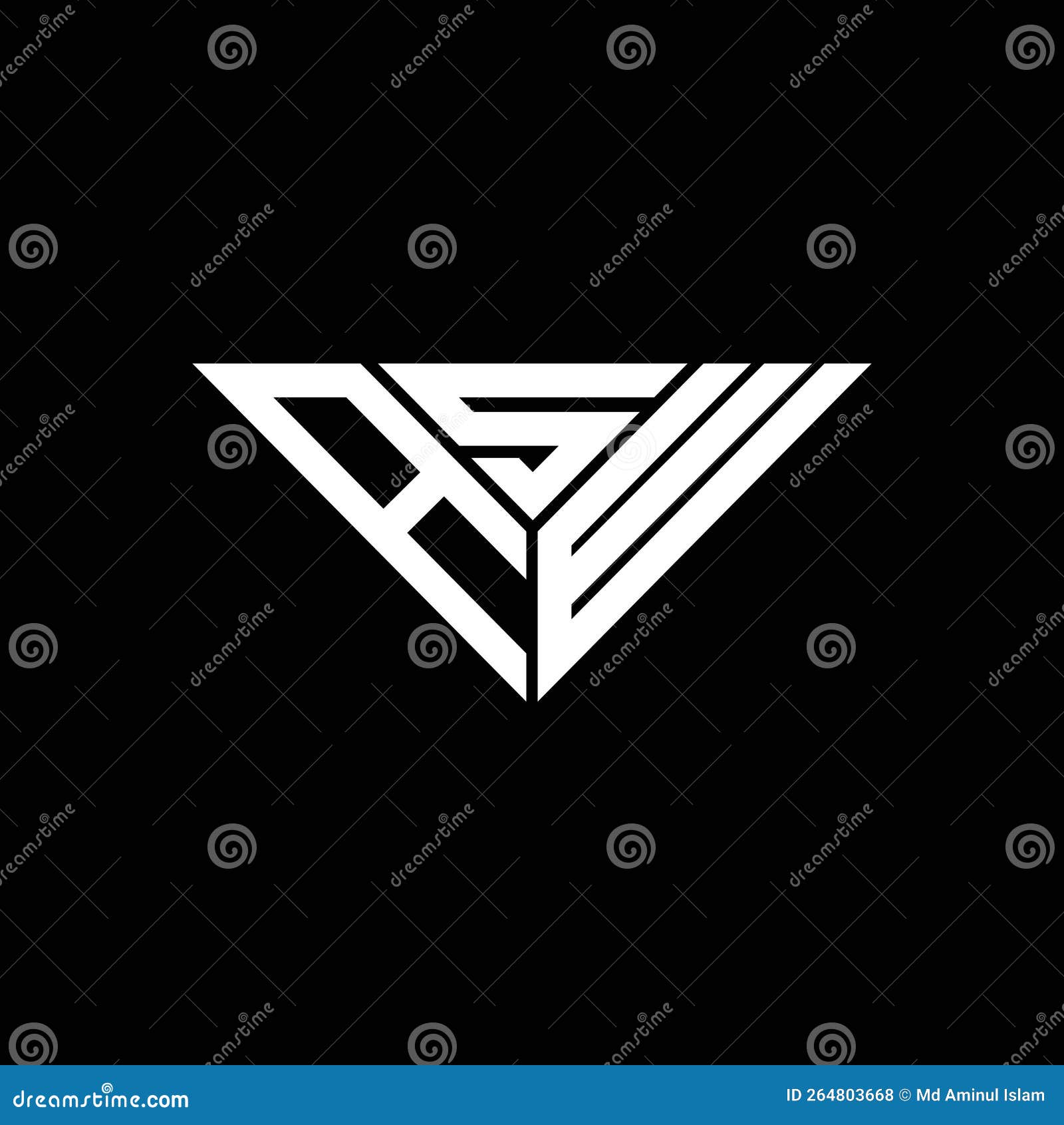 ASW Letter Logo Creative Design with Vector Graphic, Stock Vector ...