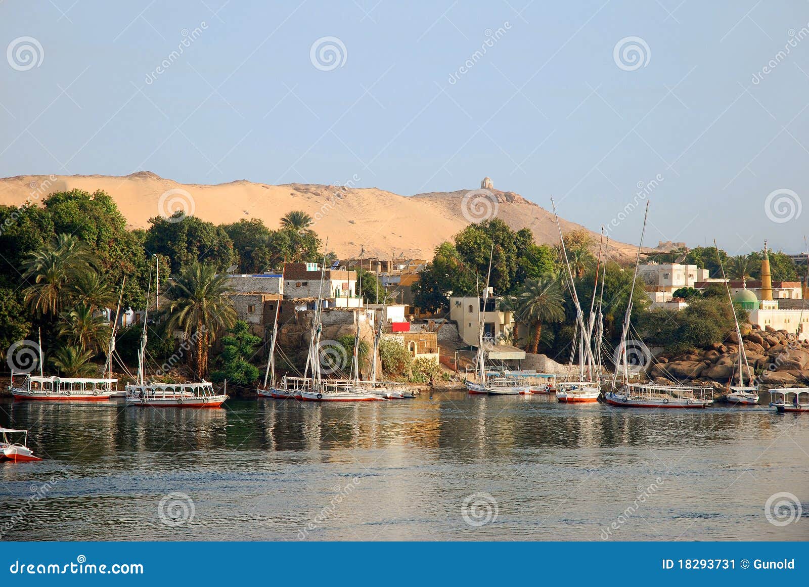 Aswan stock image. Image of egyptian, holiday, sailboat - 18293731