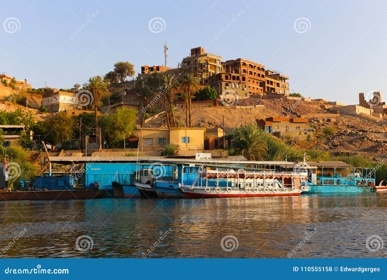 Aswan Egypt editorial stock photo. Image of amazing - 110555158