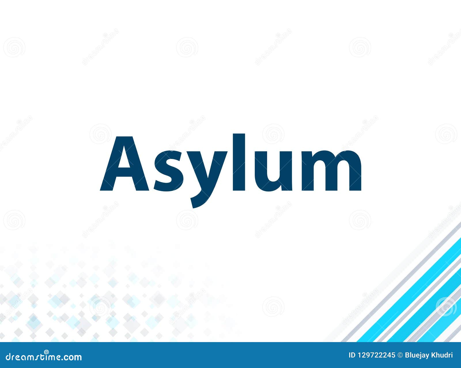 Asylum Modern Flat Design Blue Abstract Background Stock Illustration ...