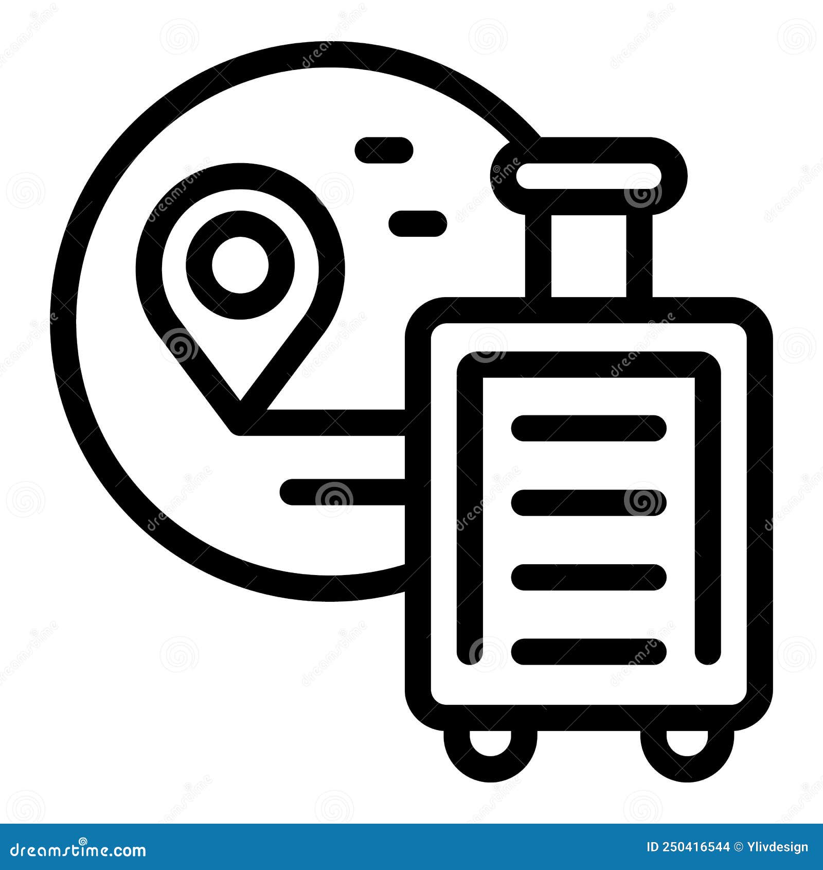 Asylum Location Icon Outline Vector. Migrant People Stock Vector ...