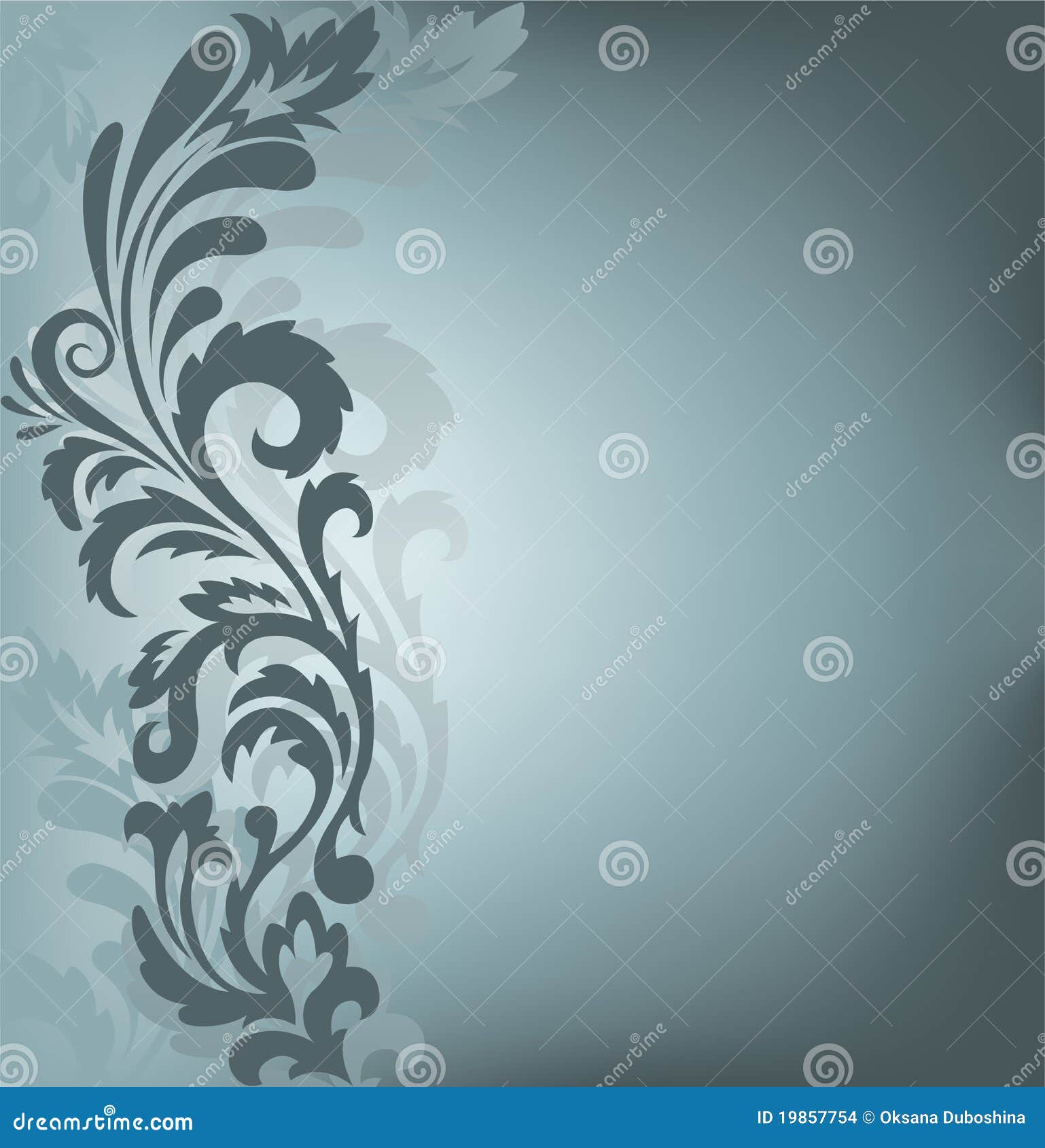 Asymmetric Background with Ornament Stock Vector - Illustration of leaf ...