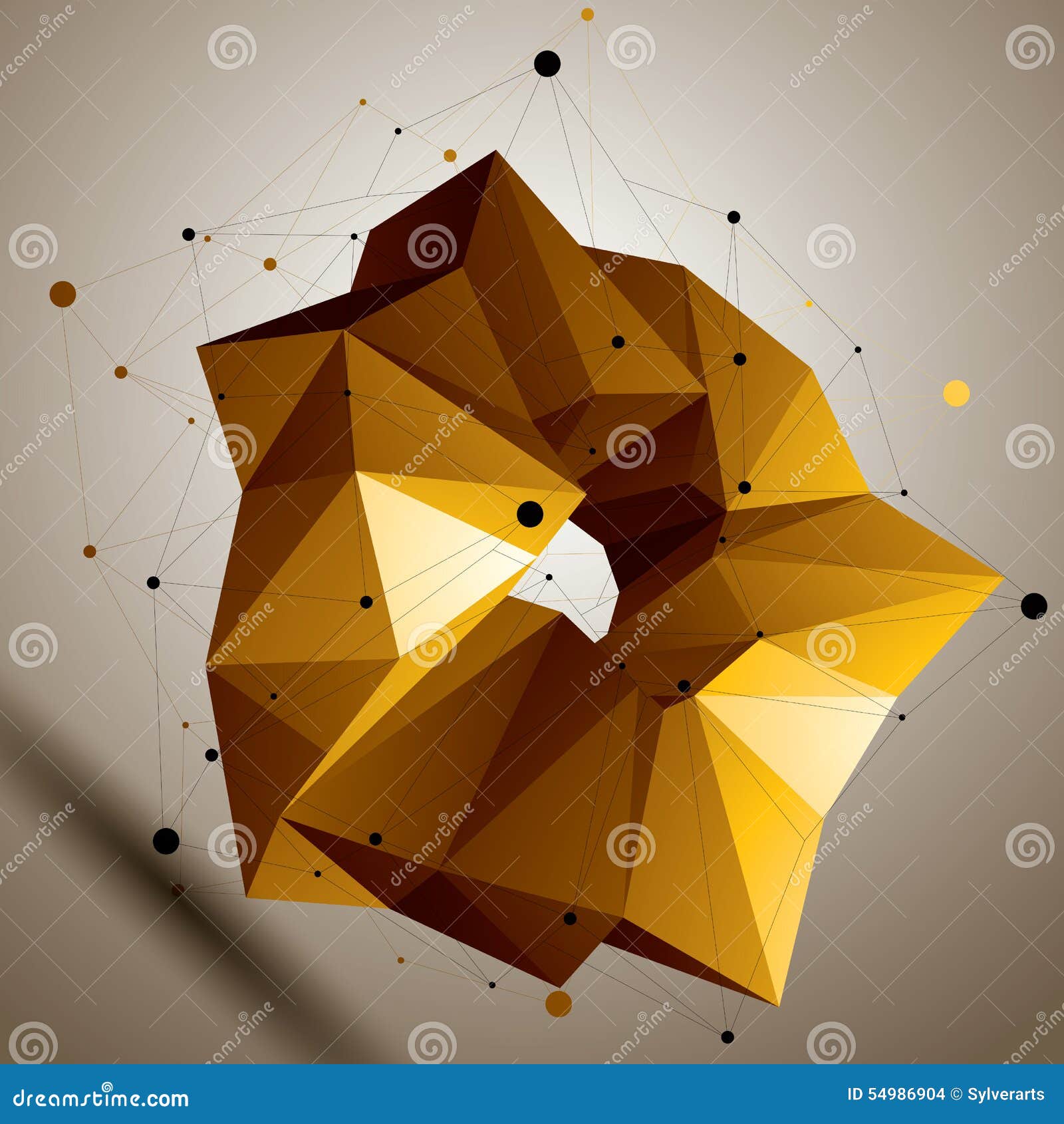 Colorful 3d Spatial Lattice Covering, Complicated Op Art Background ...