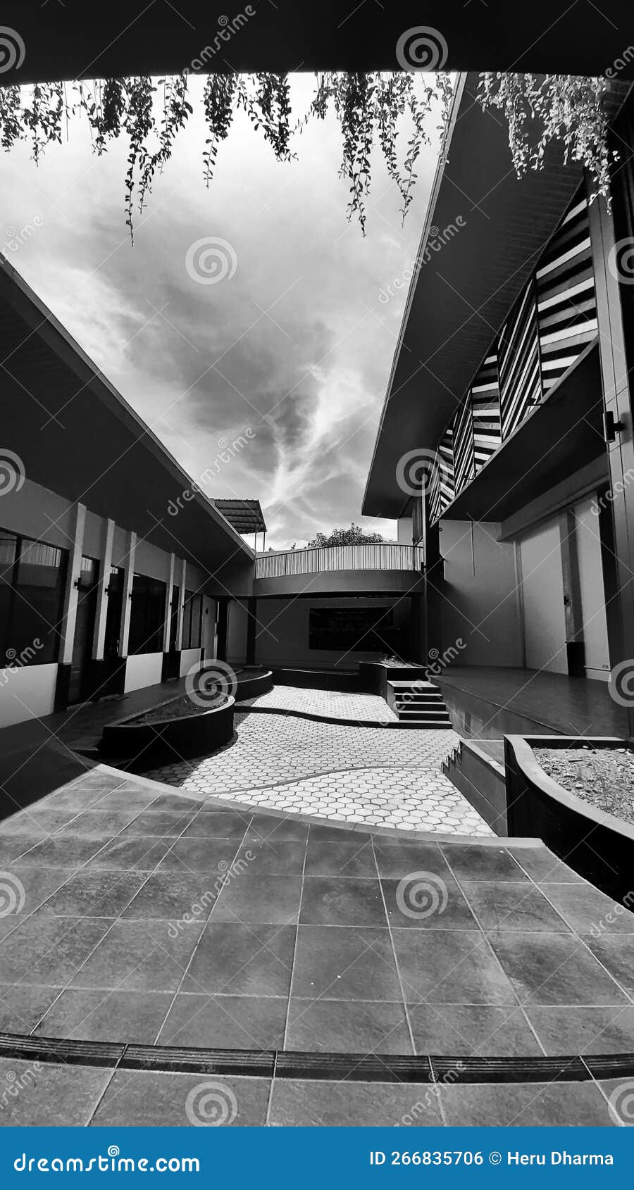 Asymmetric Line in the Building Structure Stock Photo - Image of ...