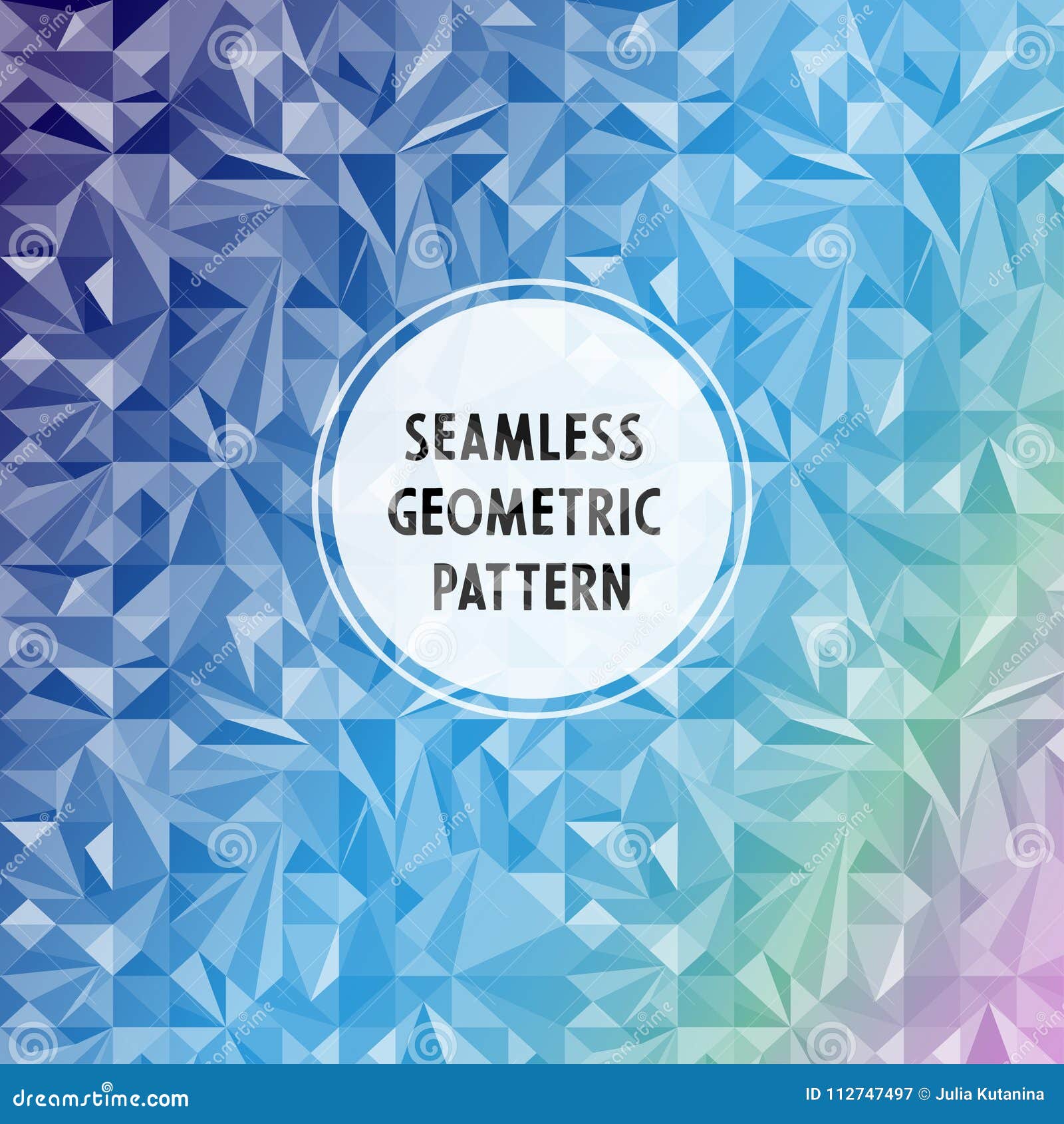 Asymmetric Pattern with Geometric Shapes Stock Illustration ...