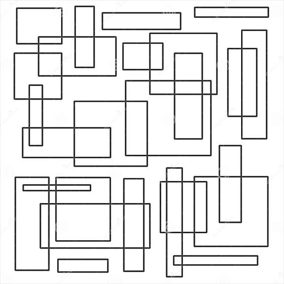 Asymmetric Texture with Random Rectangles, Chaotic Abstract Geometric ...