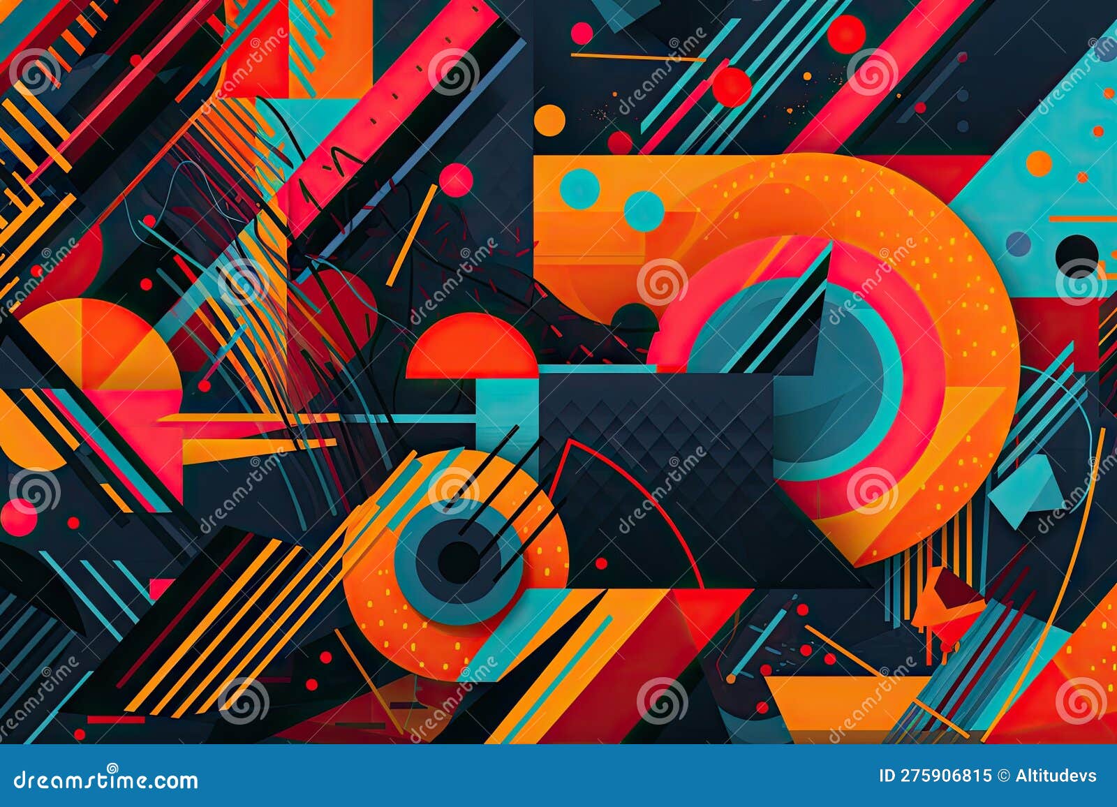 Asymmetrical Arrangement of Elements, with a Balanced Focus Point Stock ...