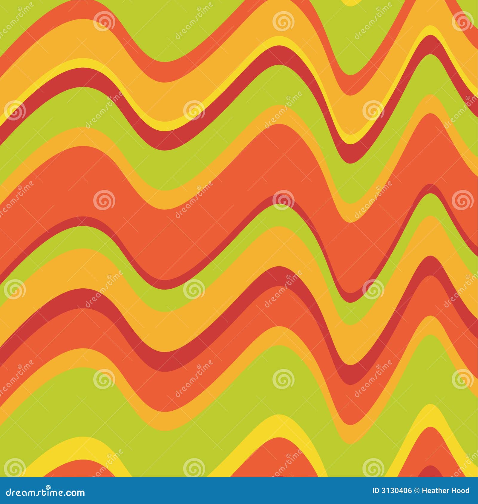 Asymmetrical retro waves stock vector. Illustration of waves - 3130406