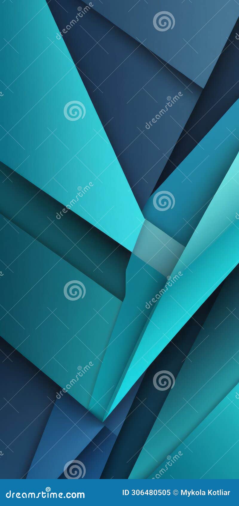 Asymmetrical Shapes in Teal and Blue Stock Image - Image of concept ...