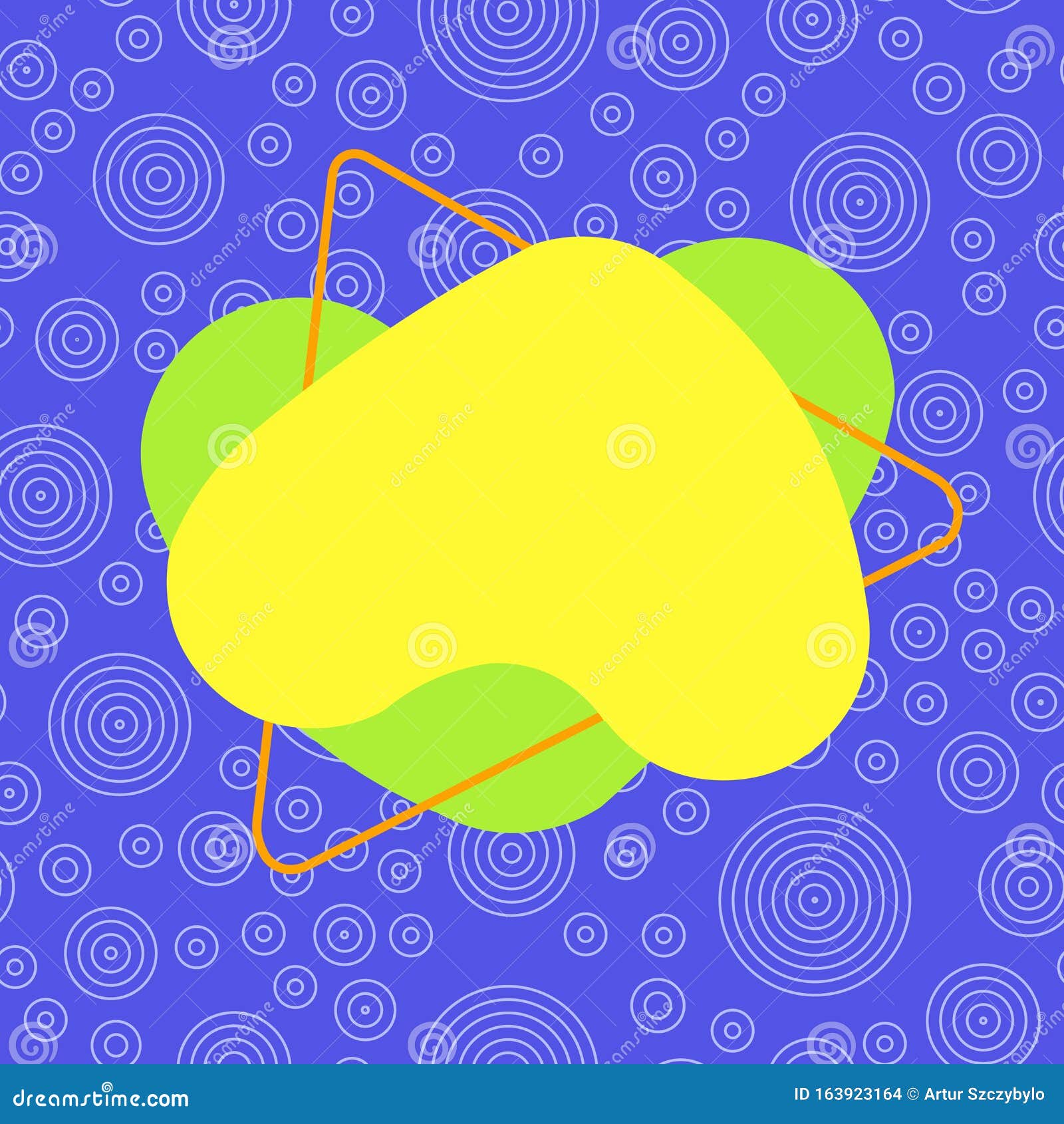 Asymmetrical Unequal Shaped Form Format of Colourful Thing Object ...