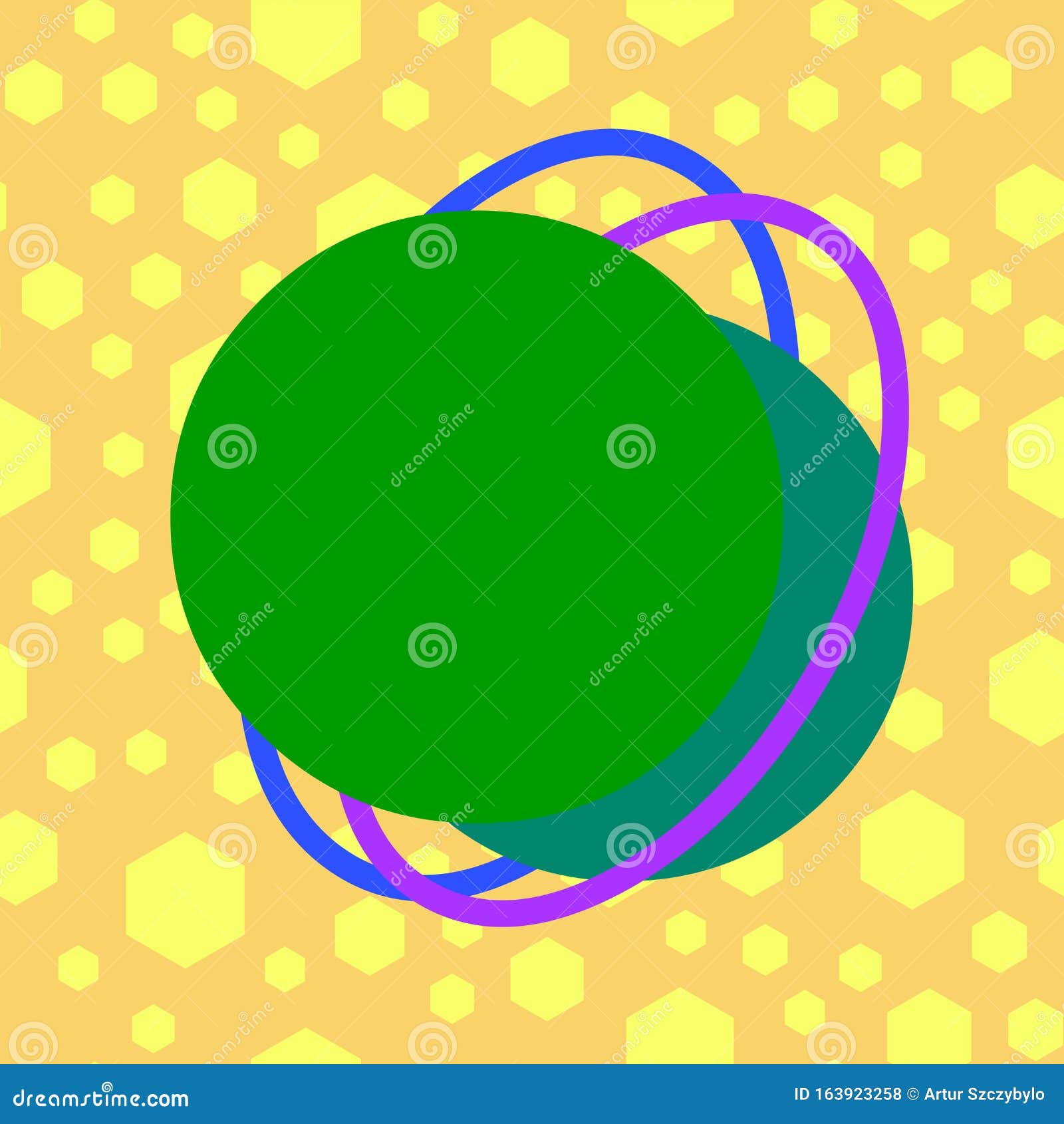 Asymmetrical Unequal Shaped Form Format of Colourful Thing Object ...