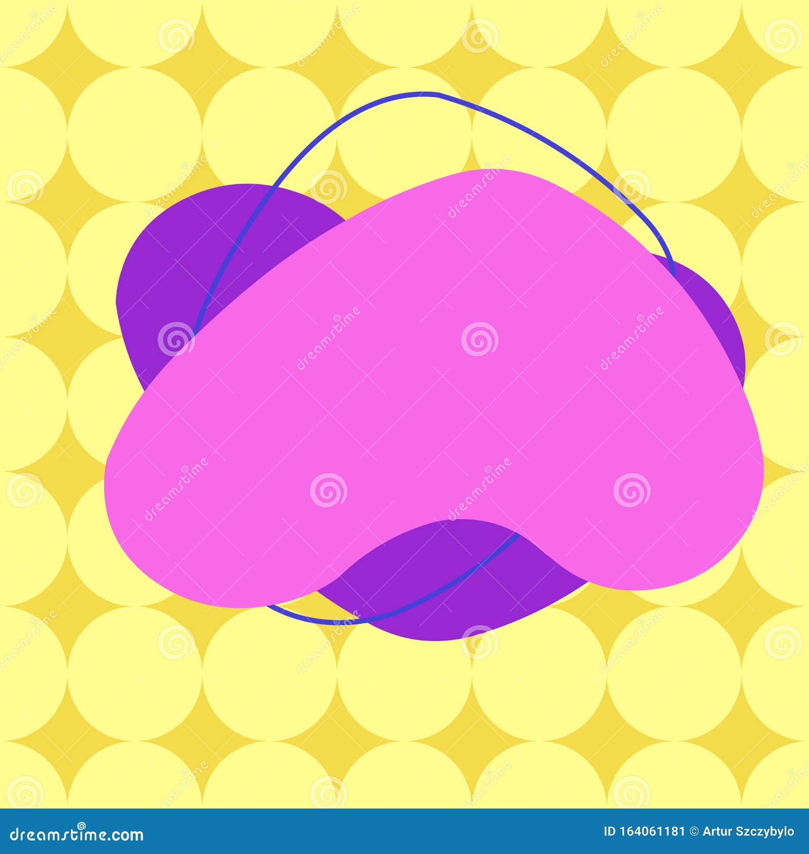 Asymmetrical Unequal Shaped Form Format of Colourful Thing Object ...