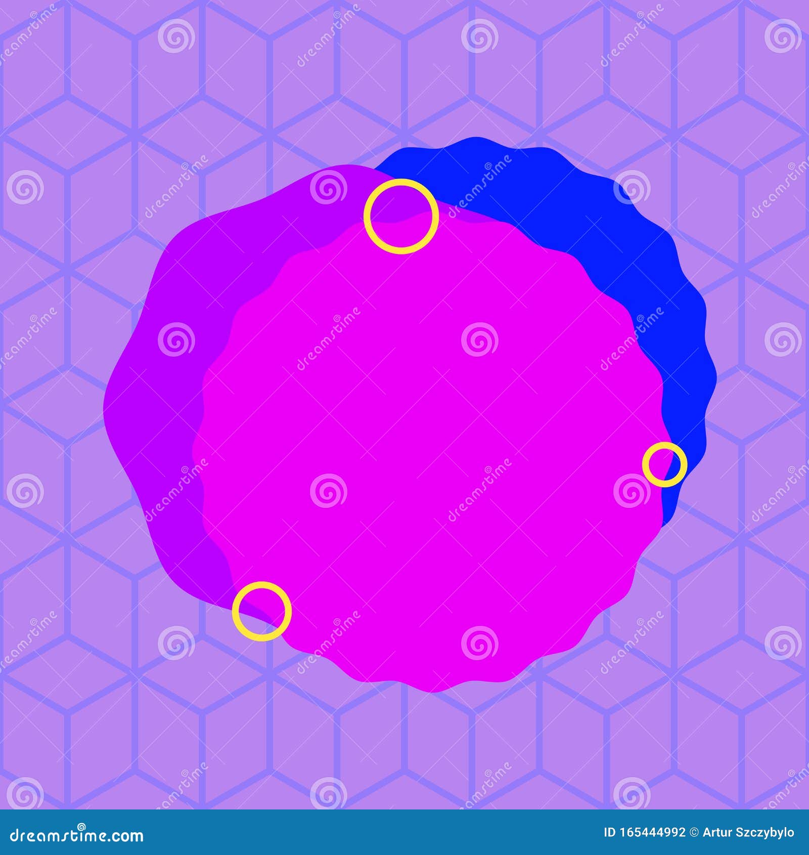 Asymmetrical Unequal Shaped Form Format of Colourful Thing Object ...