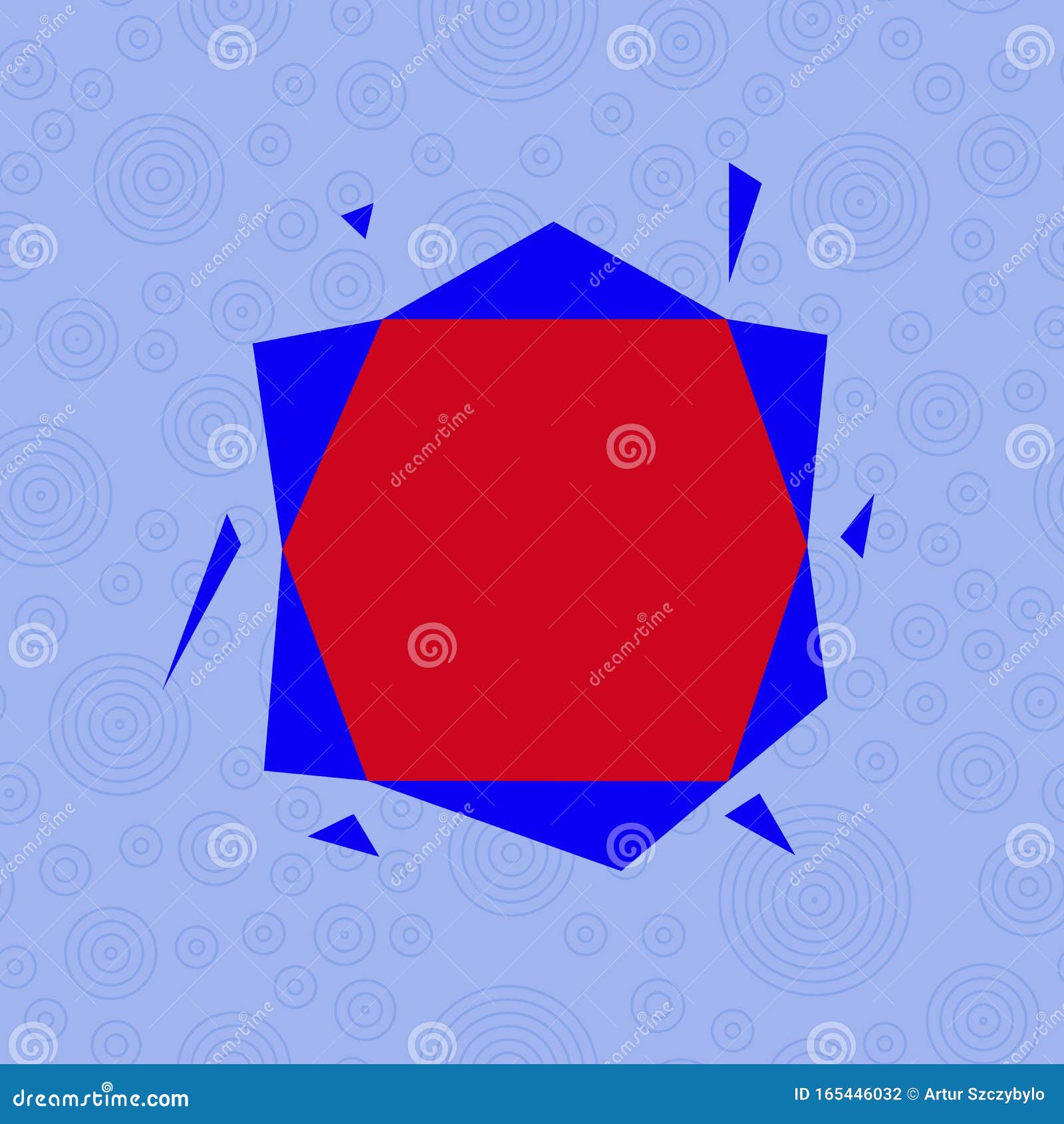 Asymmetrical Unequal Shaped Form Format of Colourful Thing Object ...