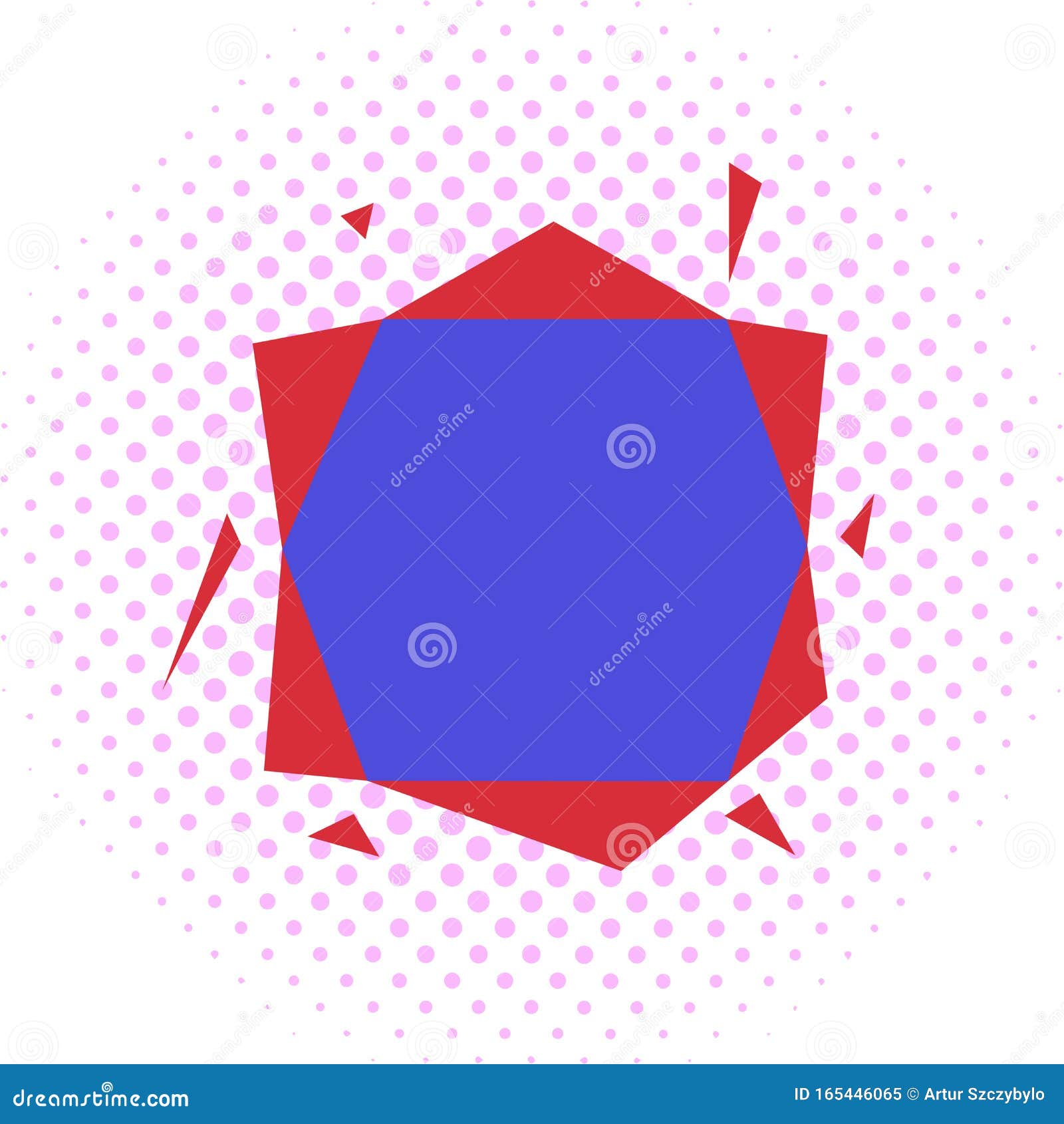 Asymmetrical Unequal Shaped Form Format of Colourful Thing Object ...