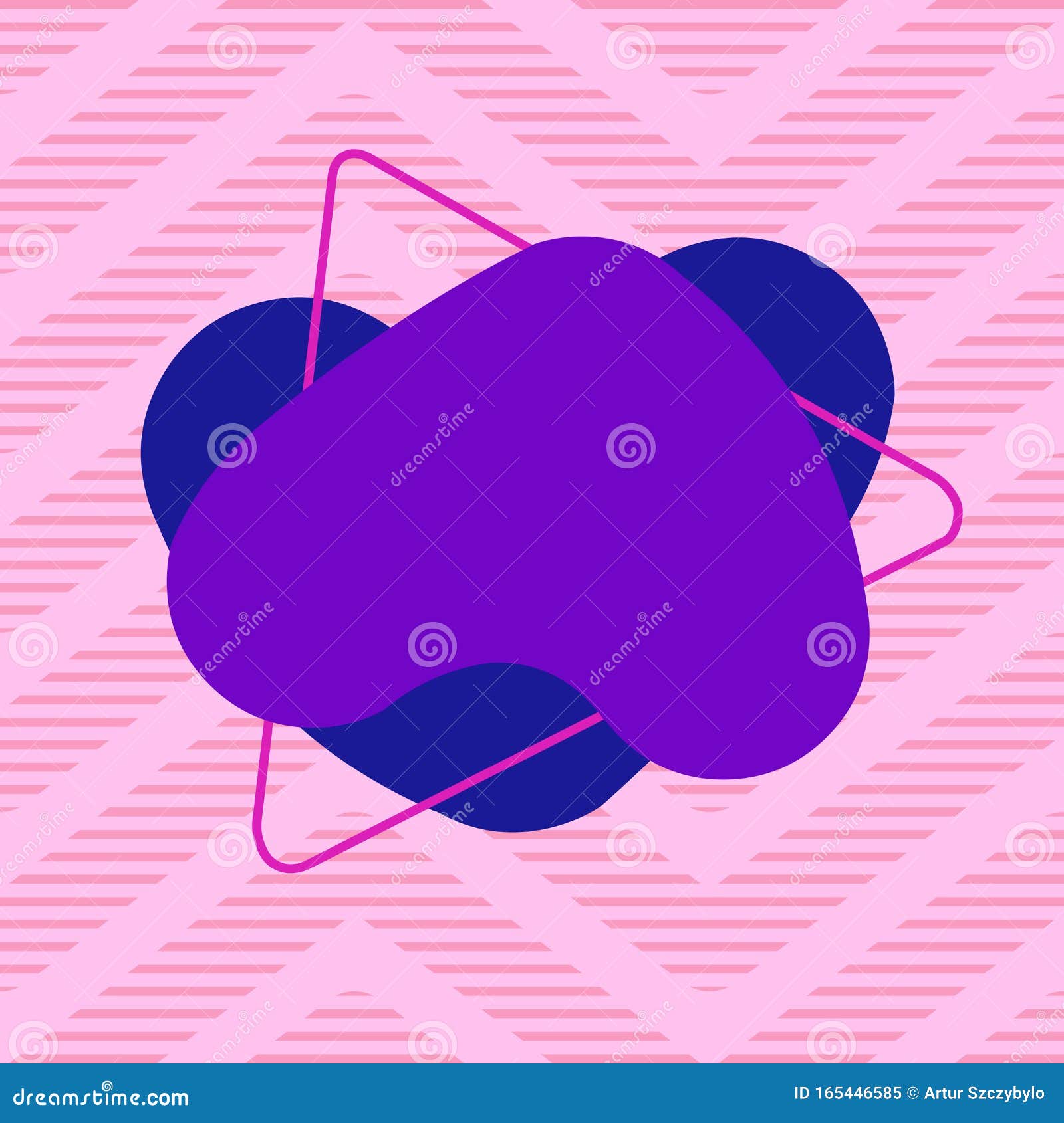 Asymmetrical Unequal Shaped Form Format of Colourful Thing Object ...