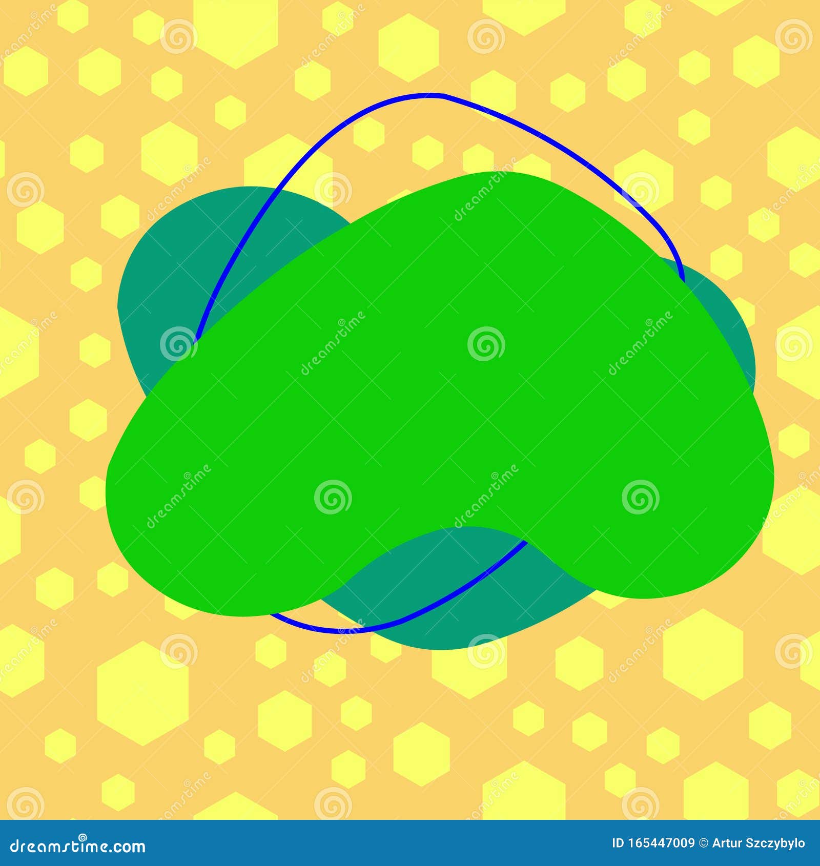 Asymmetrical Unequal Shaped Form Format of Colourful Thing Object ...